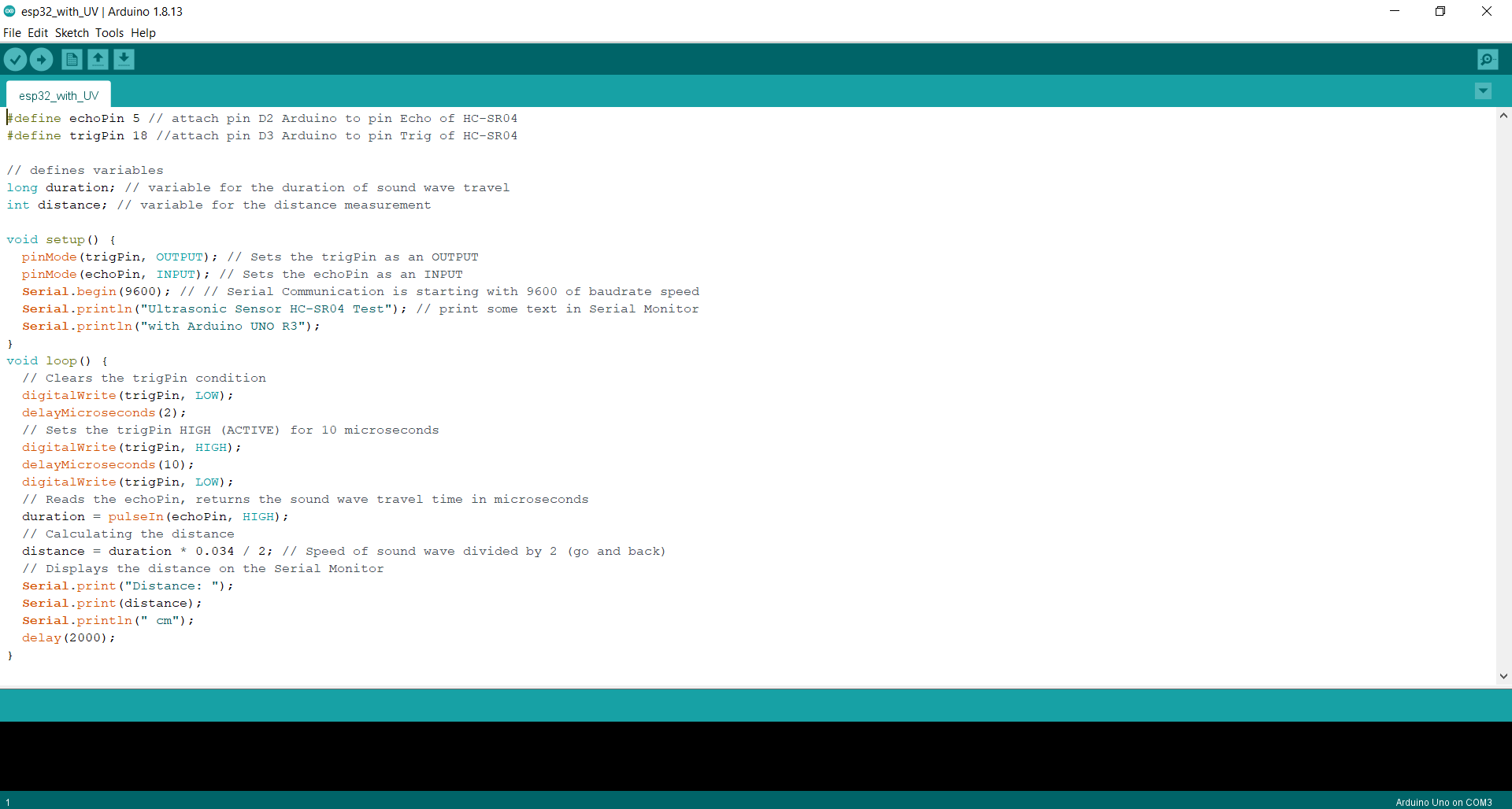 Connecting ESP 32 With Ultrasonic Sensor : 3 Steps - Instructables