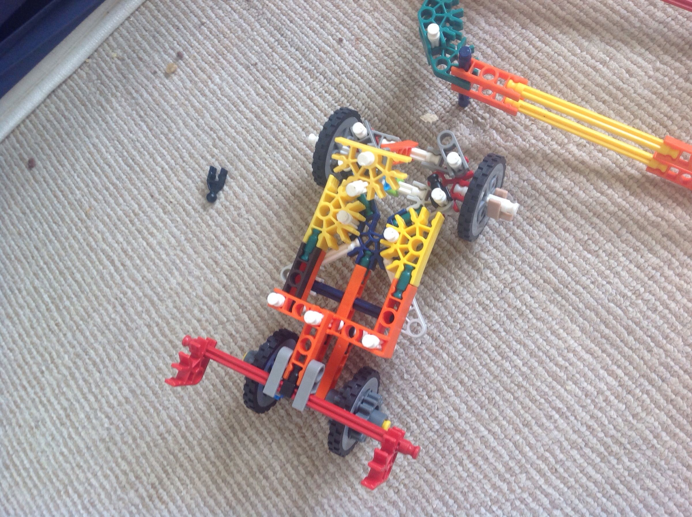 Knex Car That Steers (instructions) : 7 Steps - Instructables