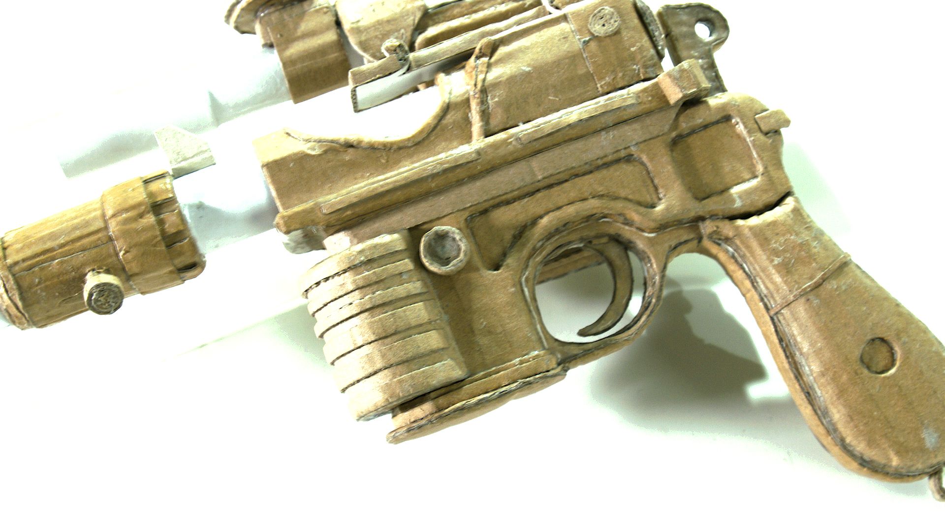 Han Solo Cardboard Blaster With Magnetic Display Board (with Pictures ...