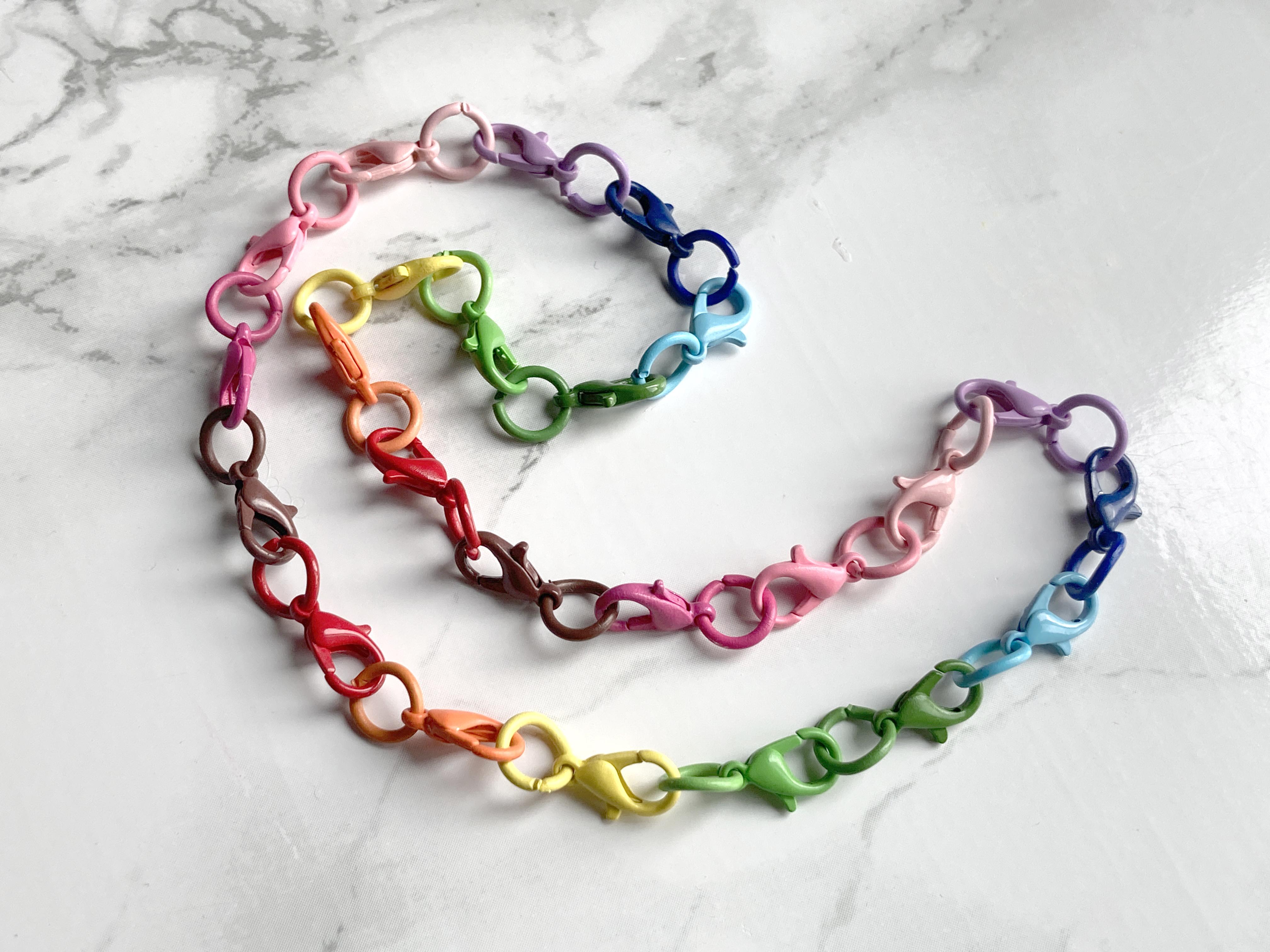 All Clasp and Jump Ring Rainbow Necklace : 3 Steps (with Pictures ...