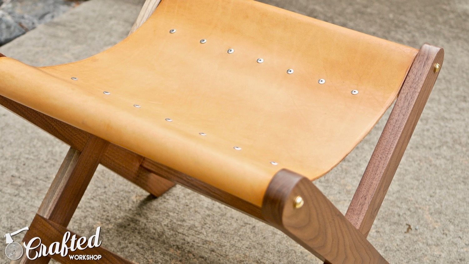Modern Walnut and Leather Stool | How to Build - Woodworking : 14 Steps ...