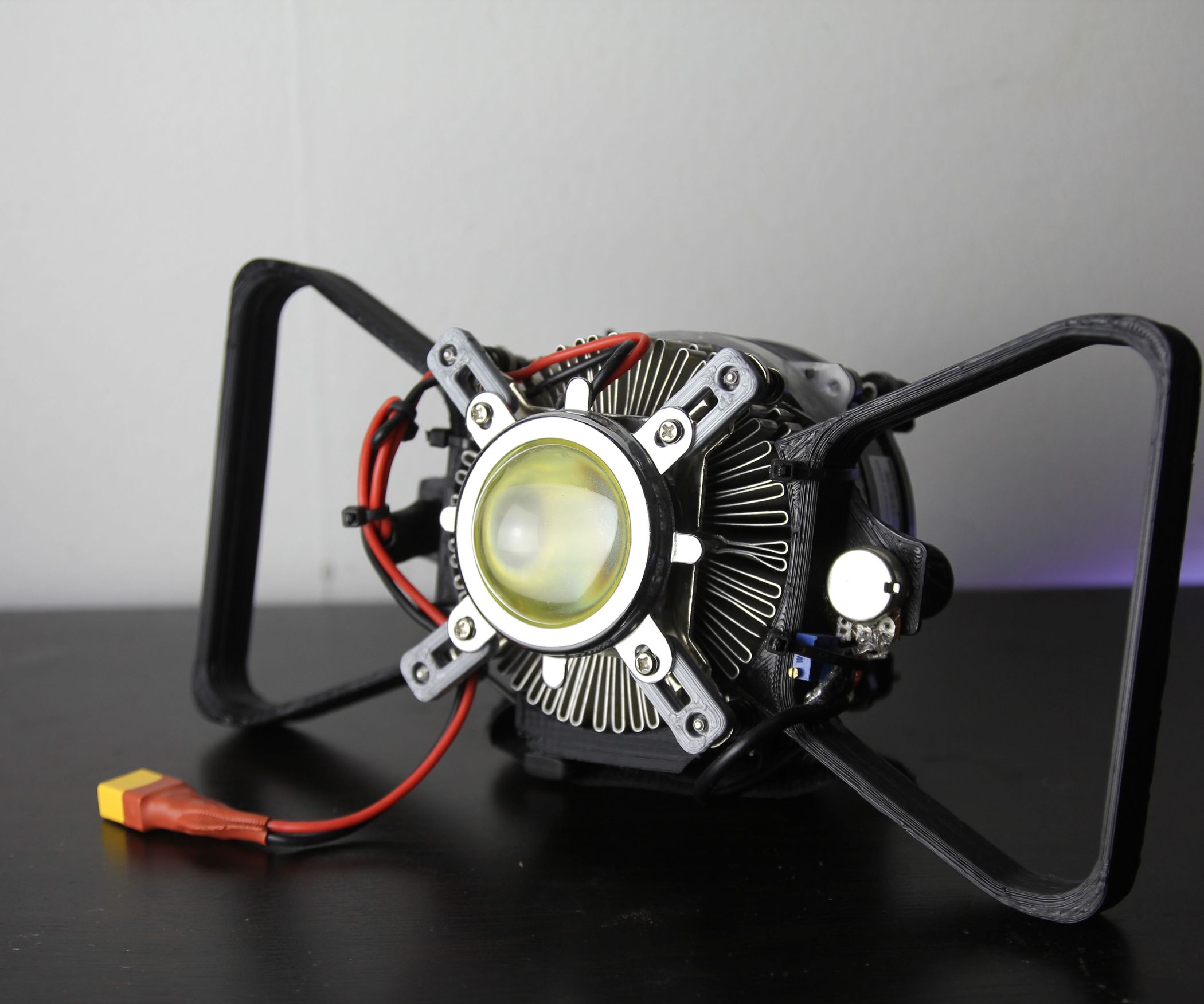 Build Your Own Compact 3D Printed 100w Flashlight! : 4 Steps (with ...