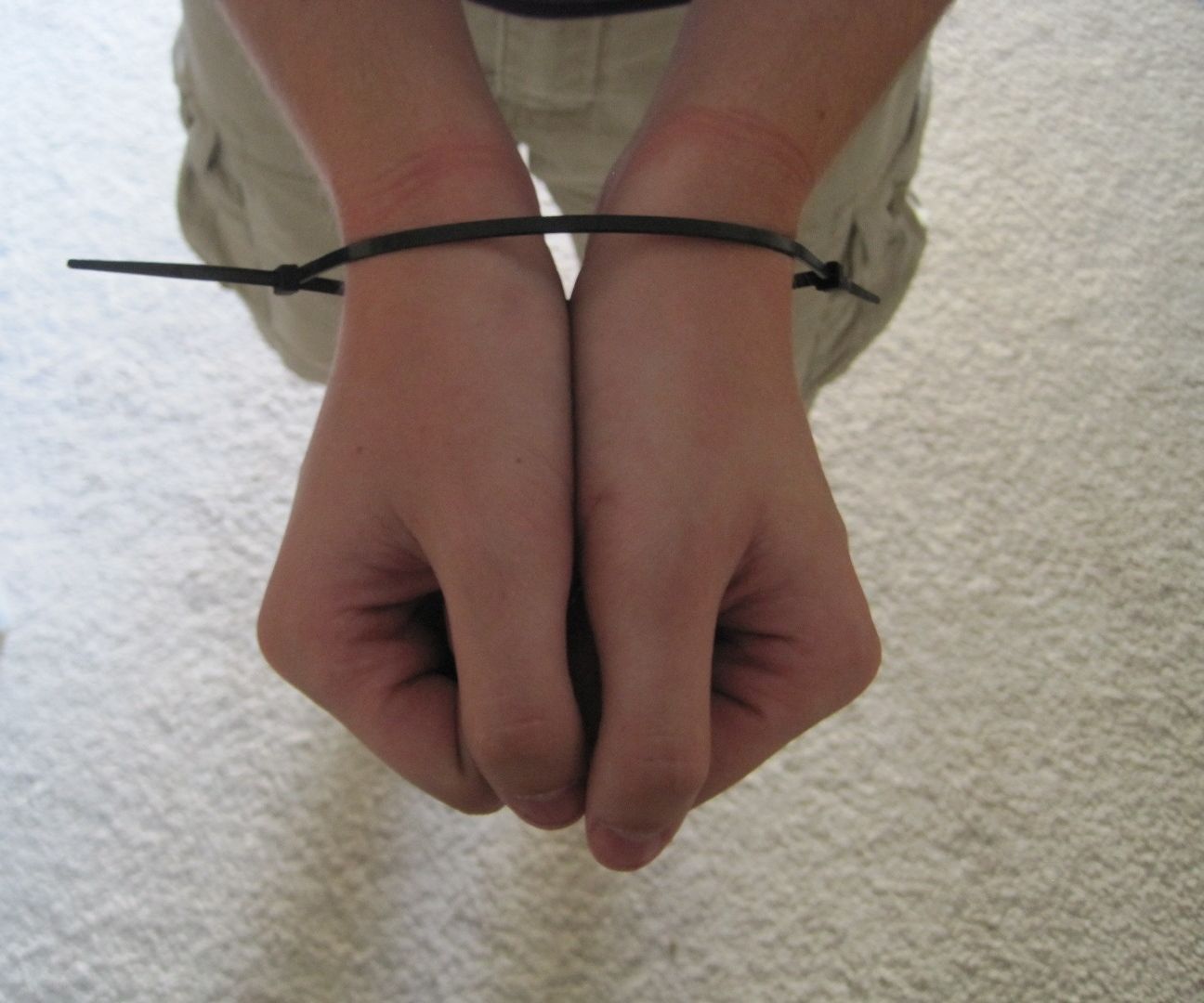 How to Escape From Ziptie Handcuffs : 3 Steps - Instructables