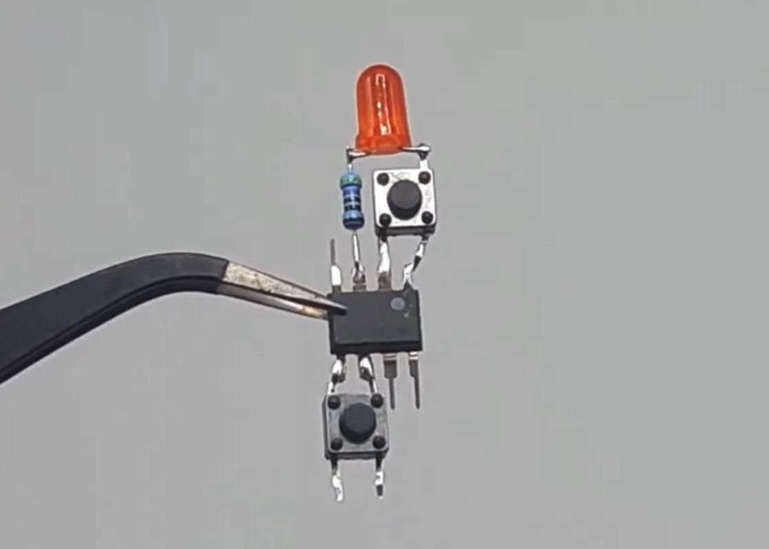 Simple Click on Click Off Circuit : 6 Steps (with Pictures) - Instructables