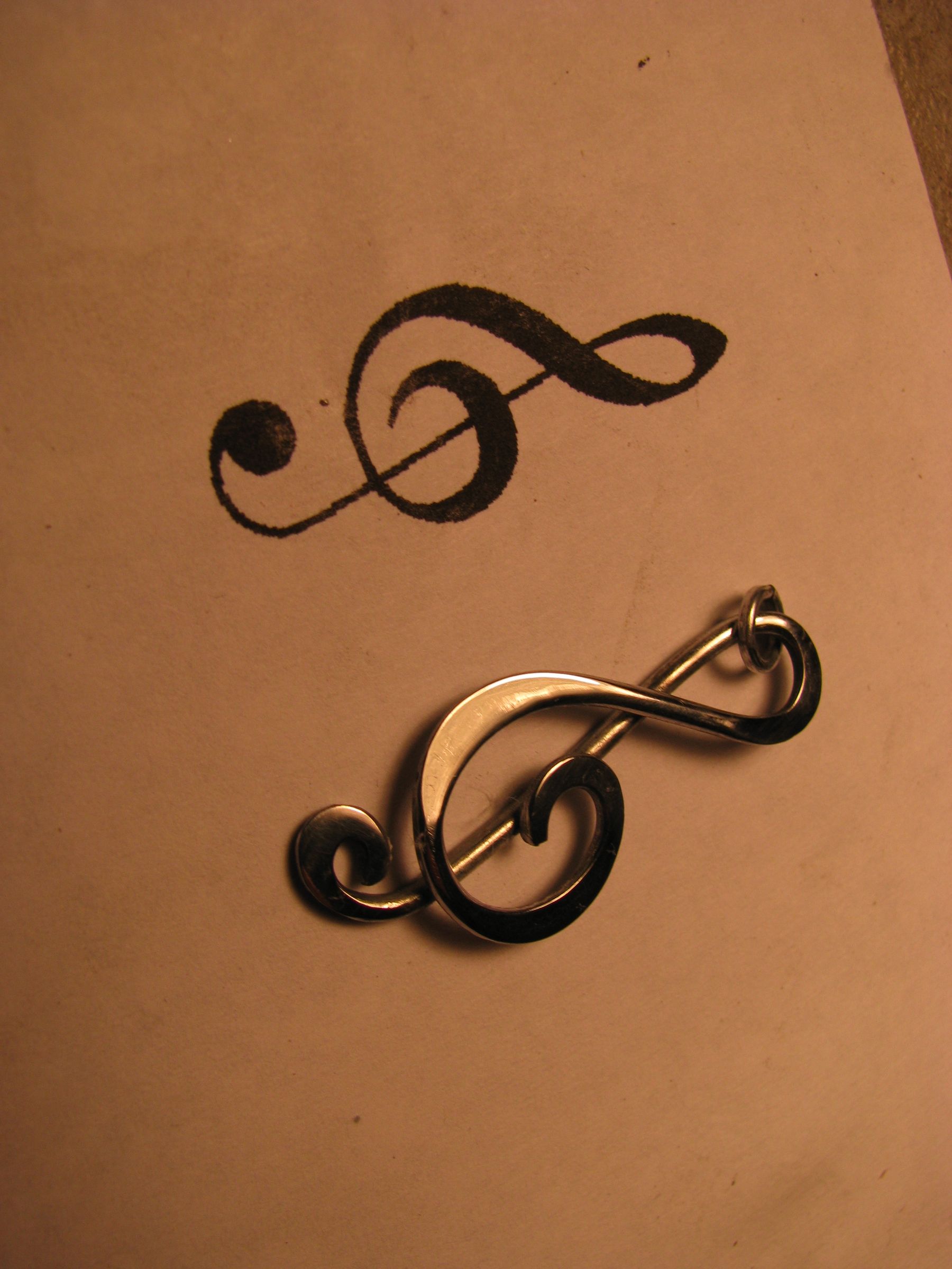 Treble Clef Pendant : 3 Steps (with Pictures) - Instructables