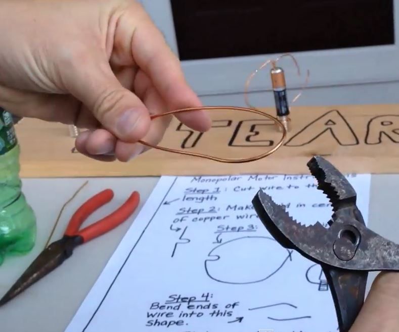 Simple Motor Project (Battery + Magnet = FUN) : 3 Steps - Instructables