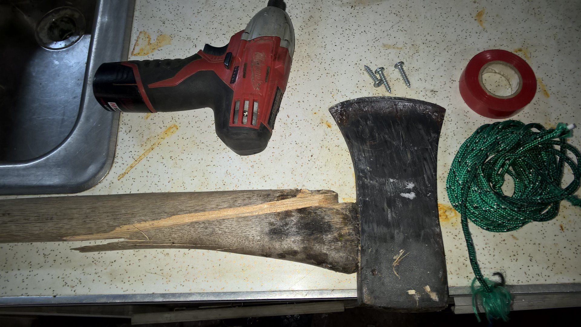 Broken Axe Handle Field Repair : 5 Steps - Instructables