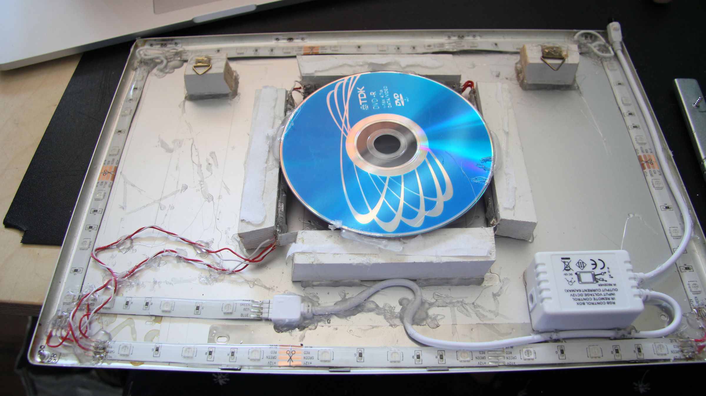 Cool Looking Lamp Made Out of Broken Laptop : 3 Steps - Instructables