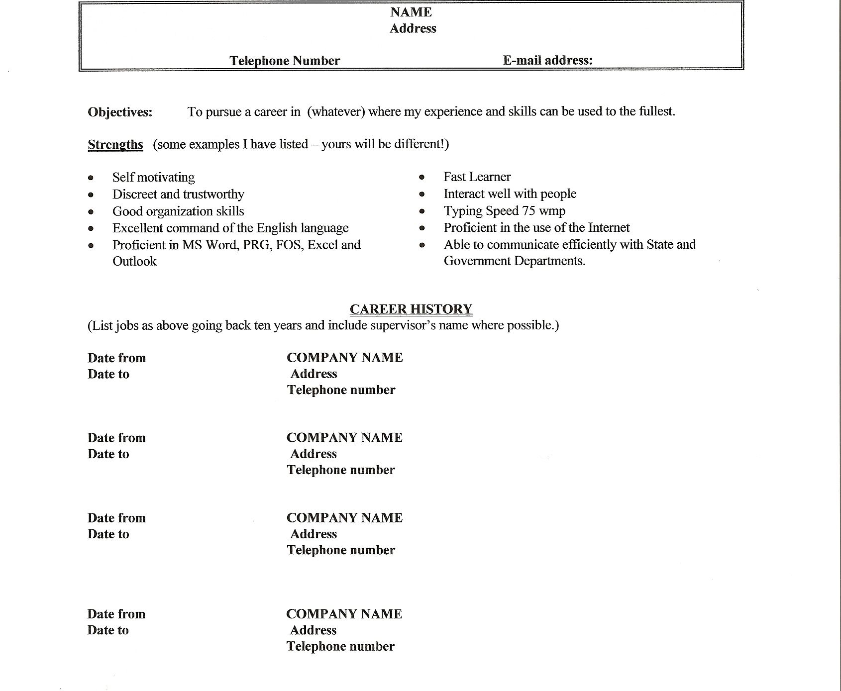 Write a Resume : 7 Steps - Instructables
