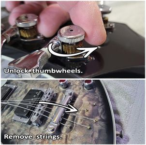 How to Restring a Guitar With Locking Tuners : 11 Steps (with Pictures ...