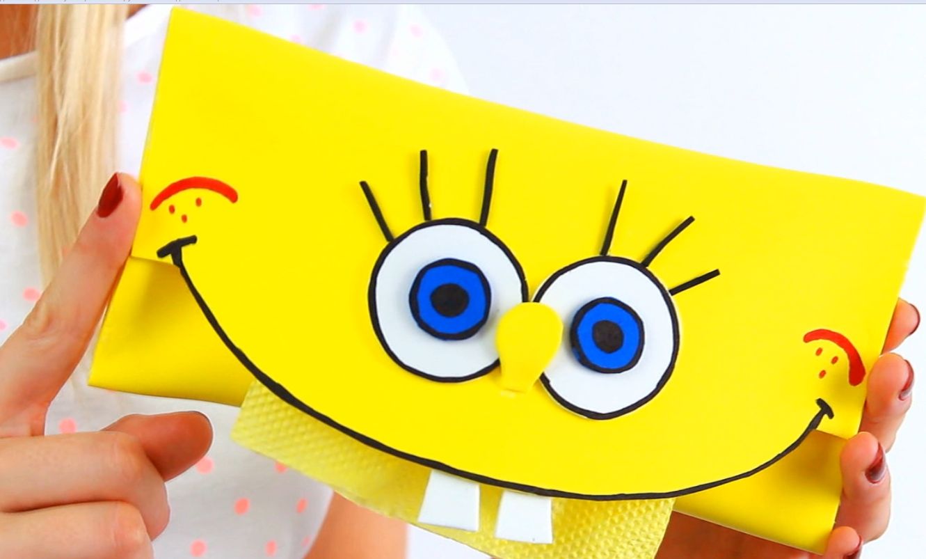 How to Make Foam Crafts / SpongeBob SquarePants Tissue Holder Tutorial ...