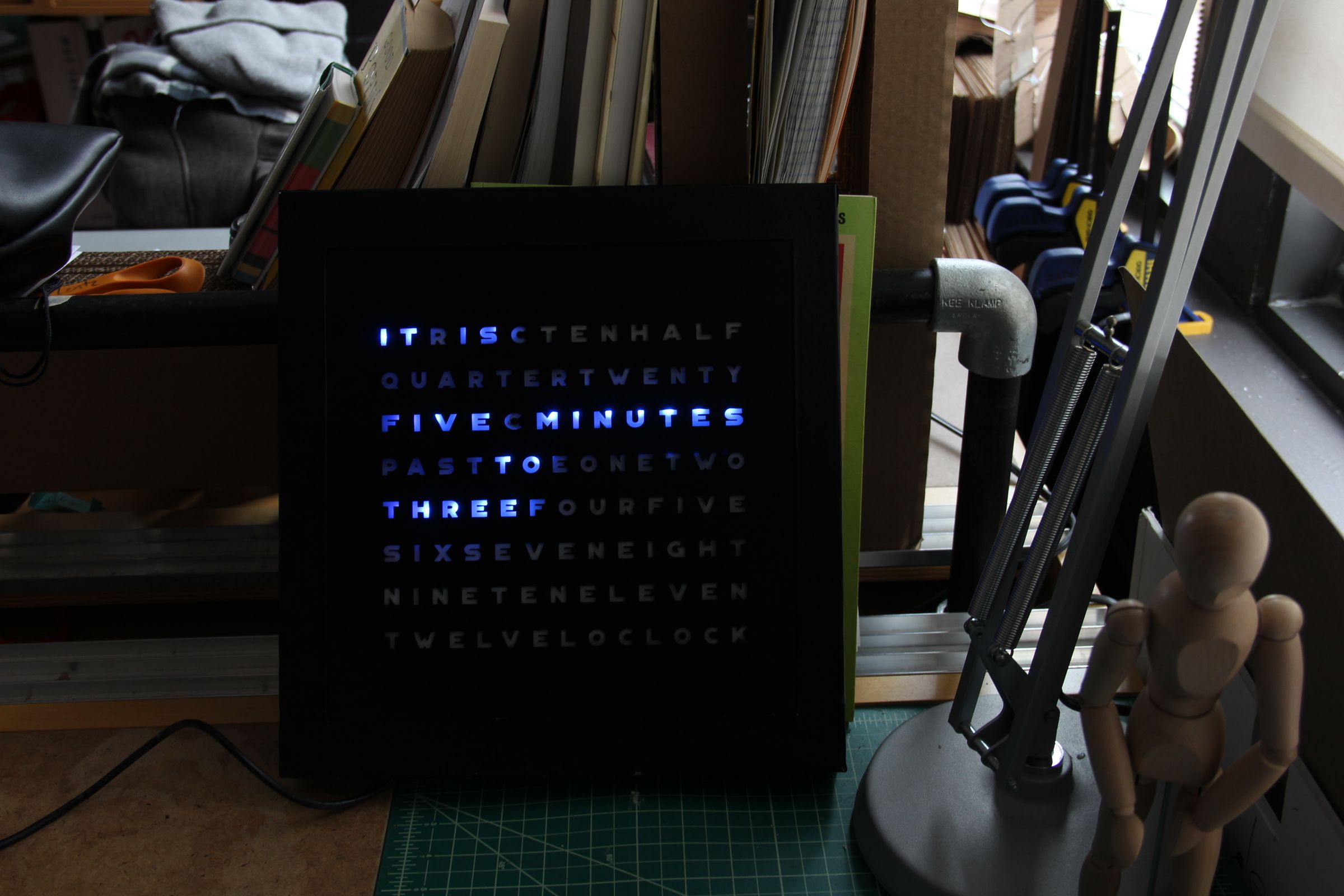 THE WORD CLOCK : 7 Steps (with Pictures) - Instructables