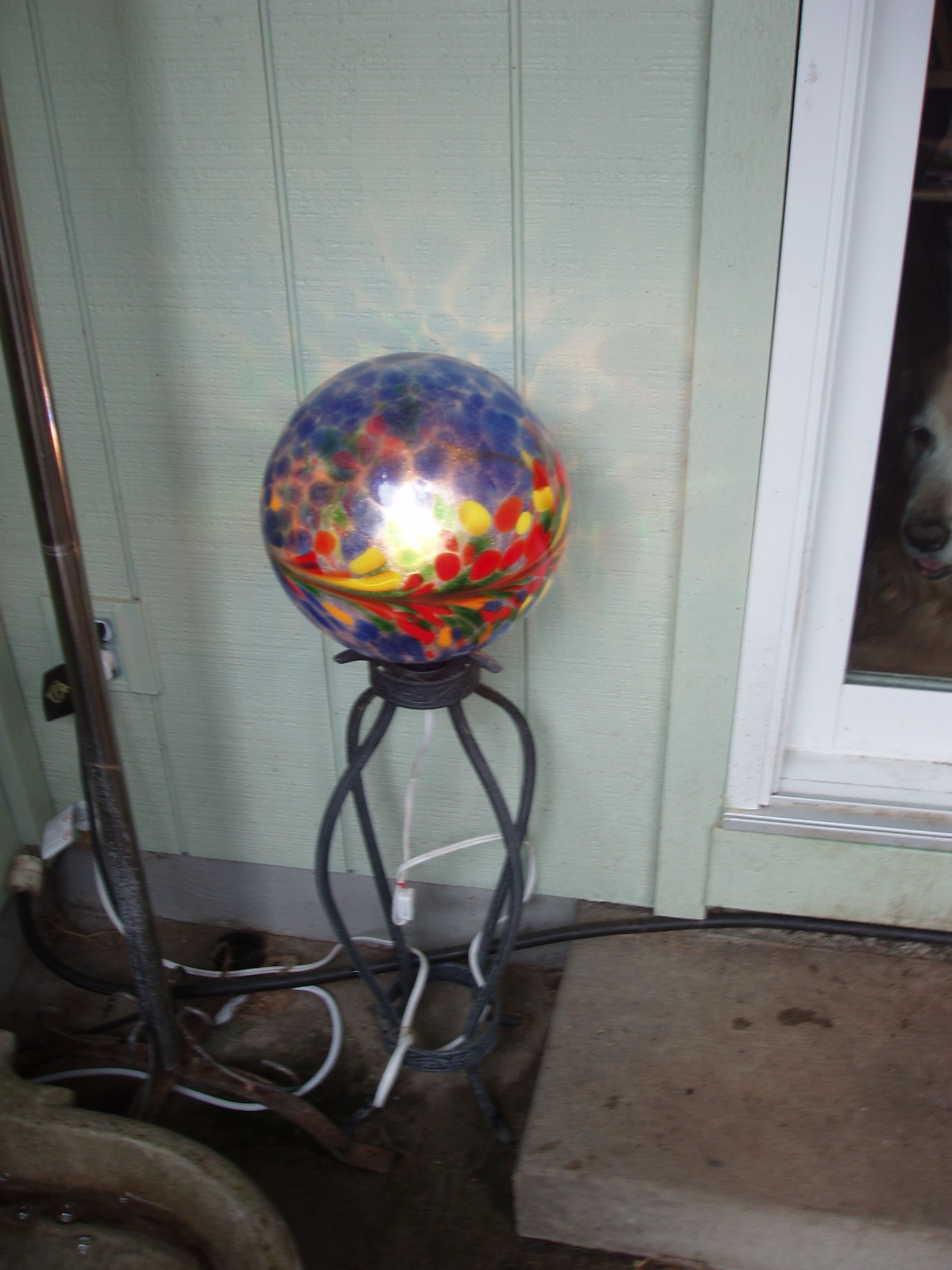 Turning a Garden Gazing Ball Into Decorative Light. : 5 Steps ...