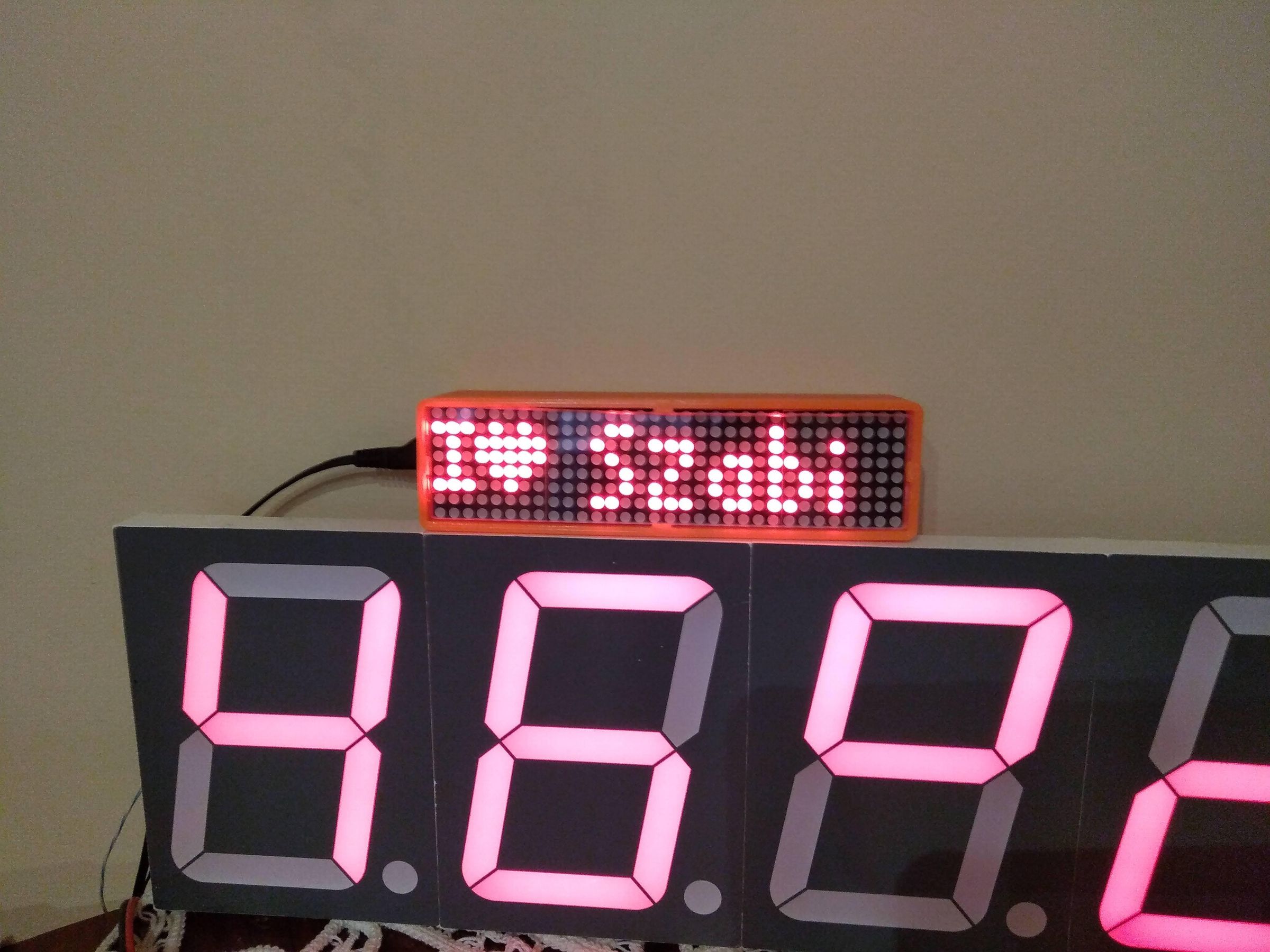 IoT Smart Clock Dot Matrix Use Wemos ESP8266 - ESP Matrix : 12 Steps ...
