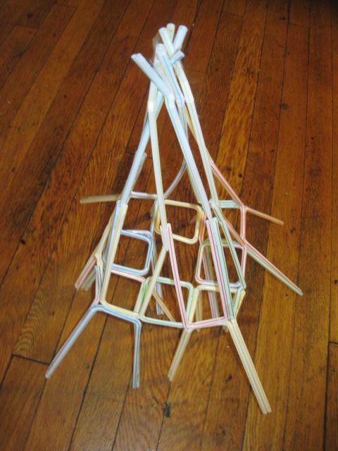 Tower Made Of Straws