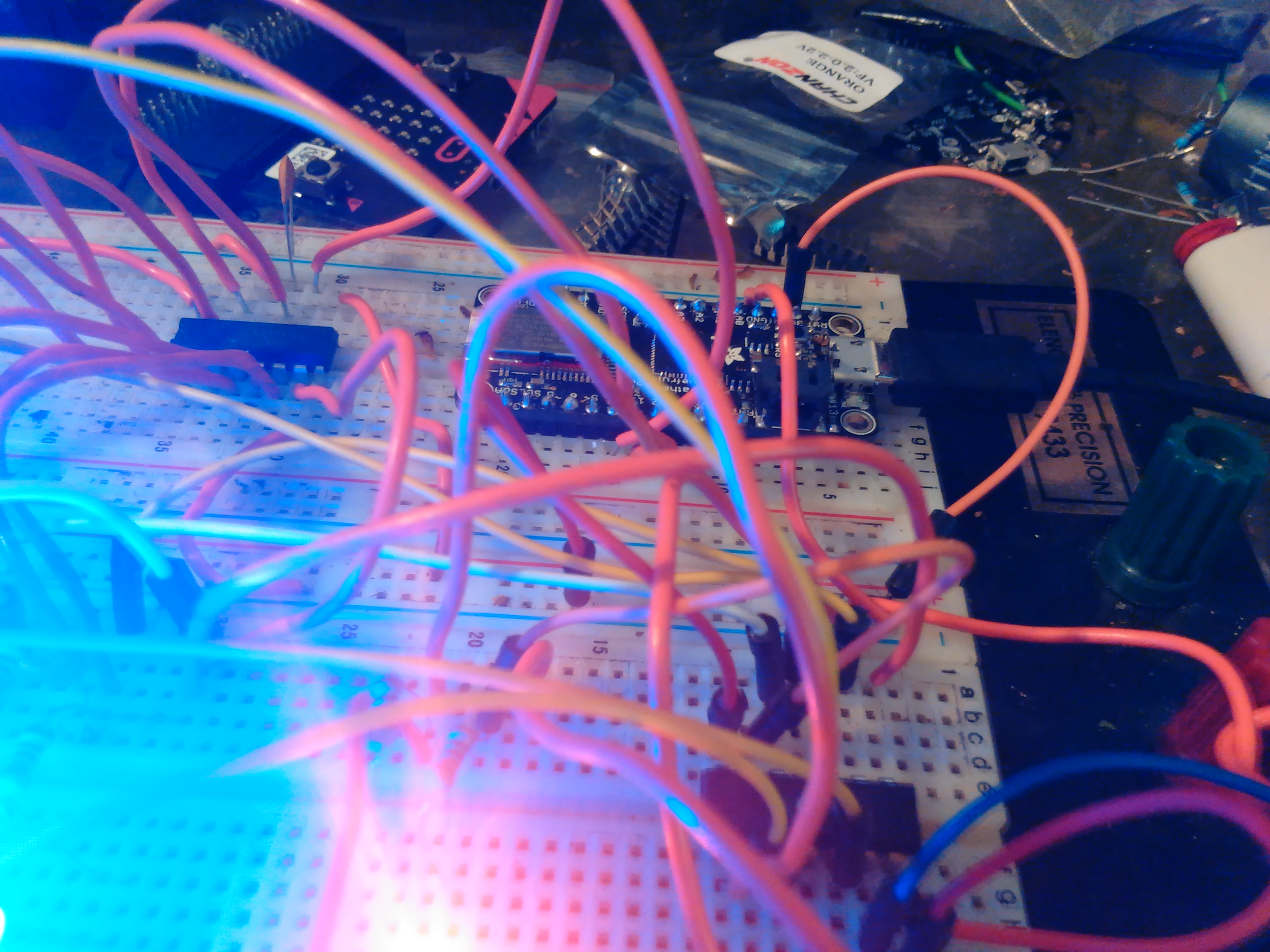 Adafruit Feather 32u4 and HC74xx Logic Chips : 5 Steps - Instructables