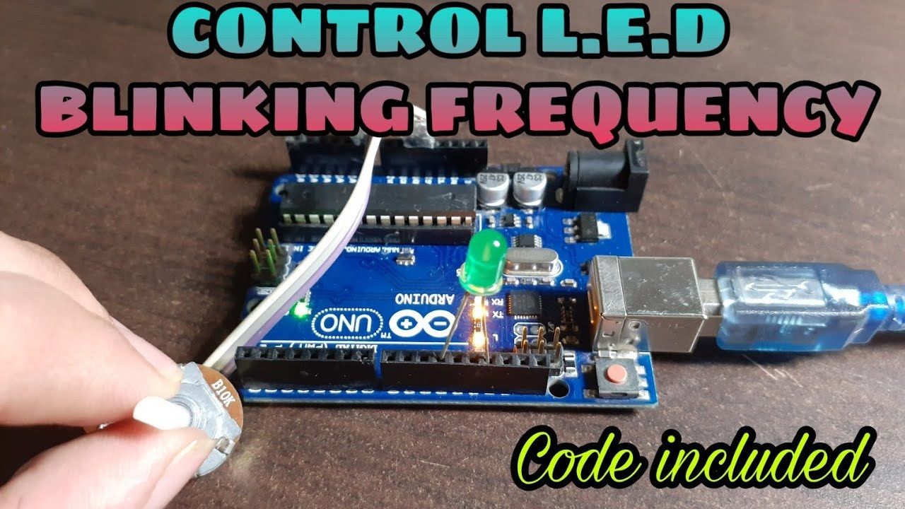 L.E.D. BLINKING FREQUENCY CONTROLLER : 4 Steps - Instructables