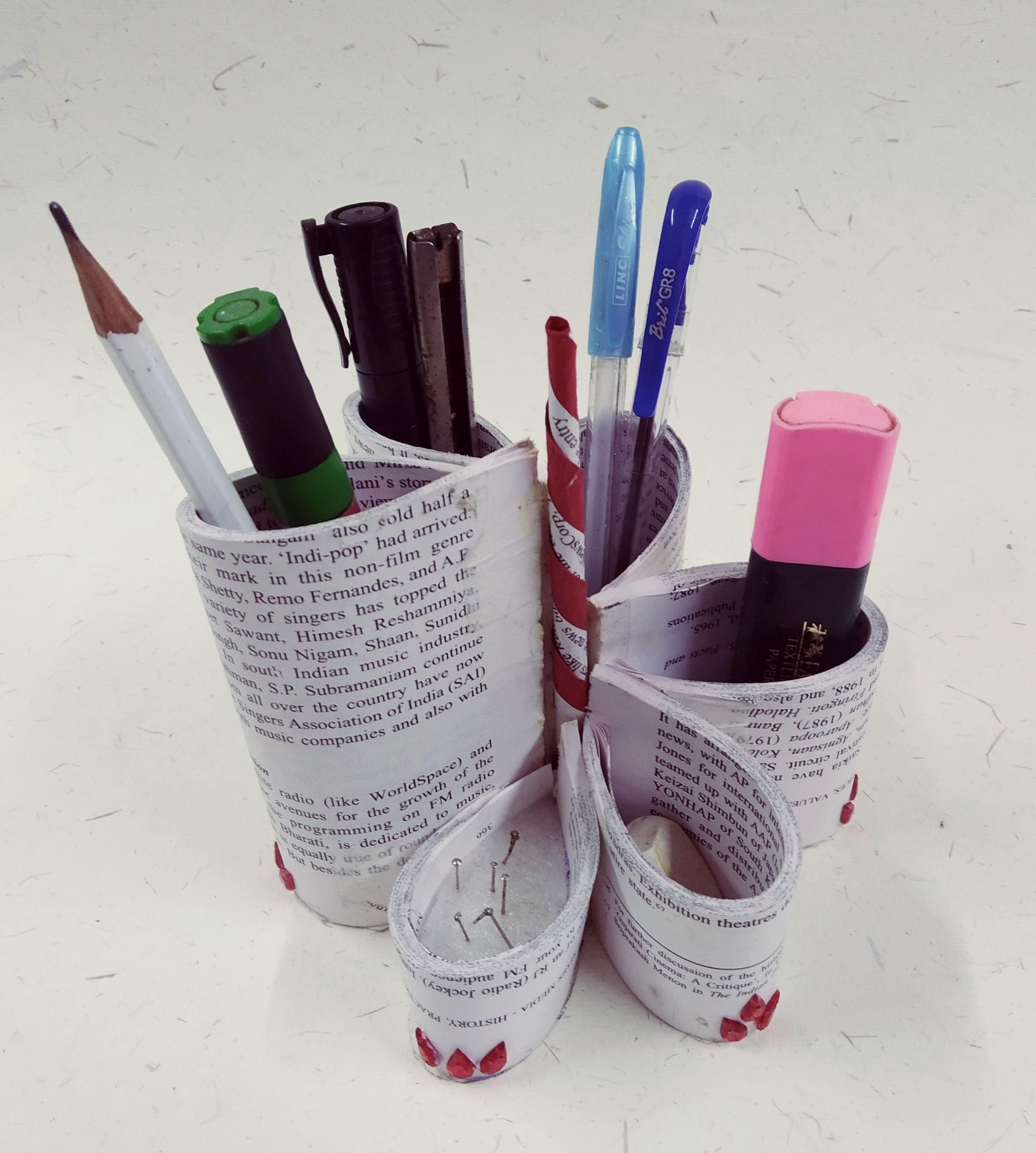 Upcycled Book Desktop Organizer : 6 Steps - Instructables