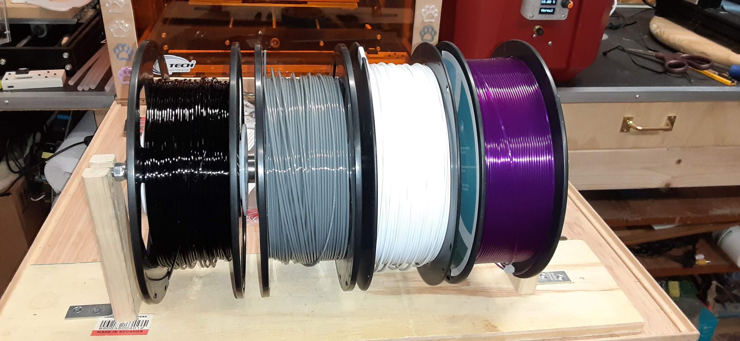 Ultimate 3D Filament Dry Box With Auto Rewind. : 9 Steps (with Pictures ...