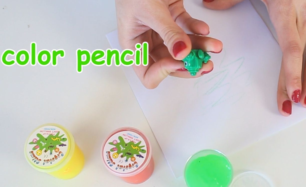Clay Slime Surprise Whelpling Color Pencil | Rainbow Clay Slime : 4 ...