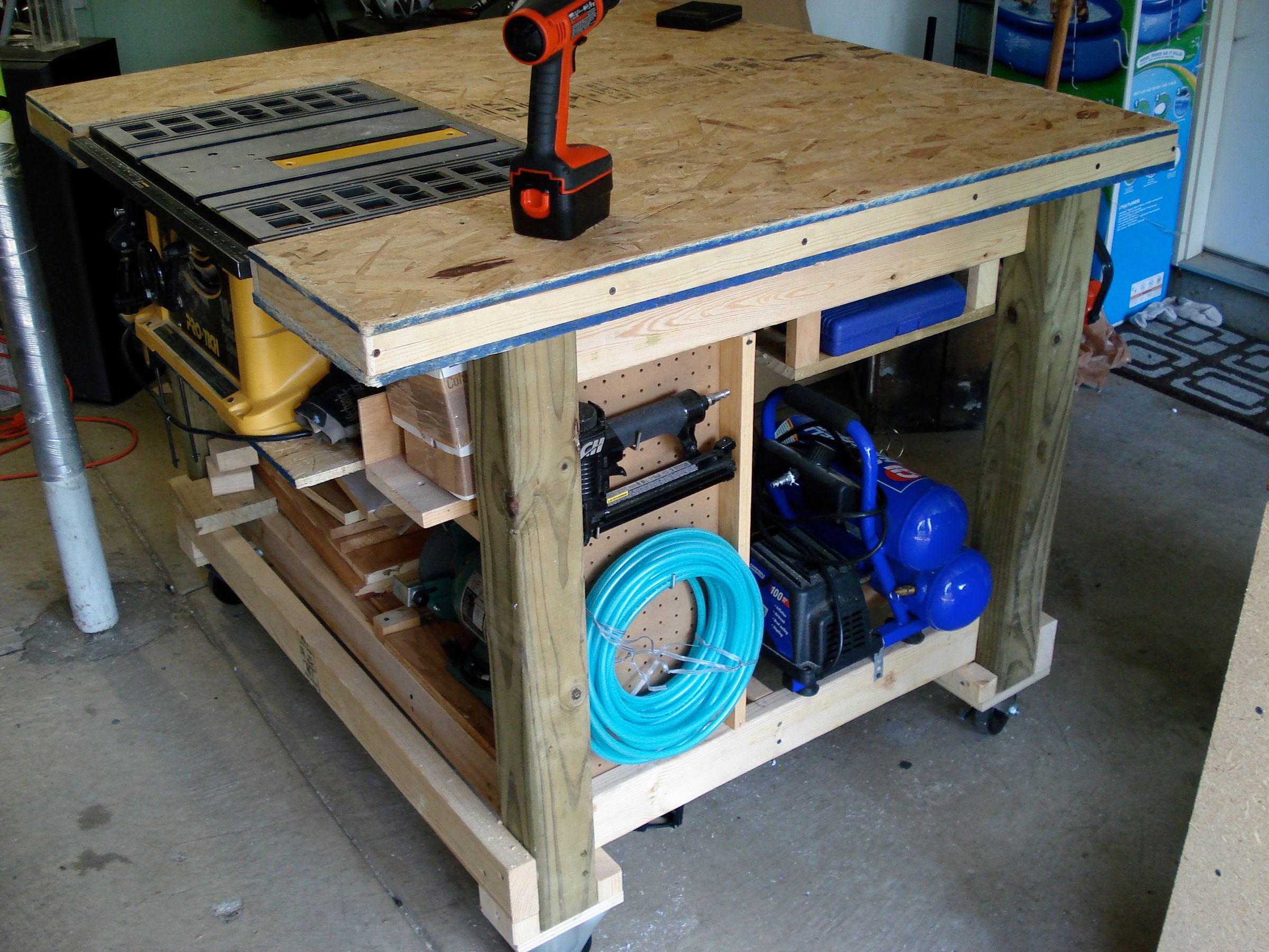 Garage Work Table/Bench - Instructables