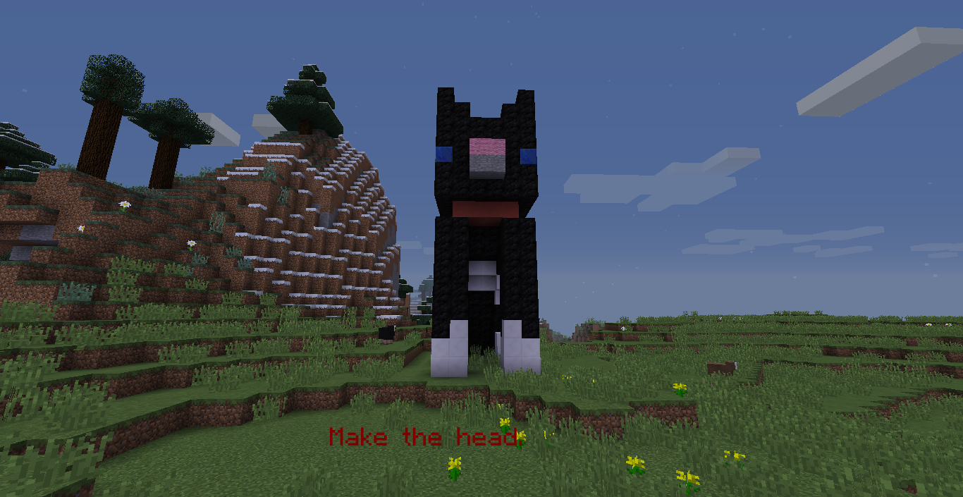 Black Cat Minecraft Statue : 4 Steps - Instructables