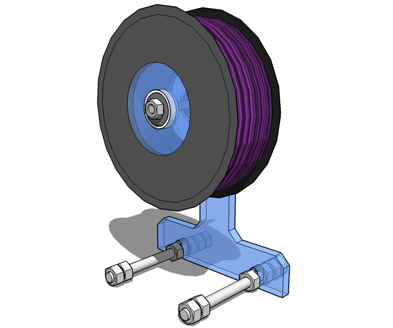 3D Printer Minimalist Filament Spool Holder : 9 Steps - Instructables