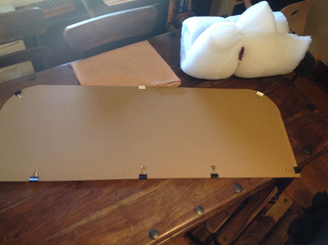 Simple Headboard Using Cardboard Base : 5 Steps (with Pictures ...