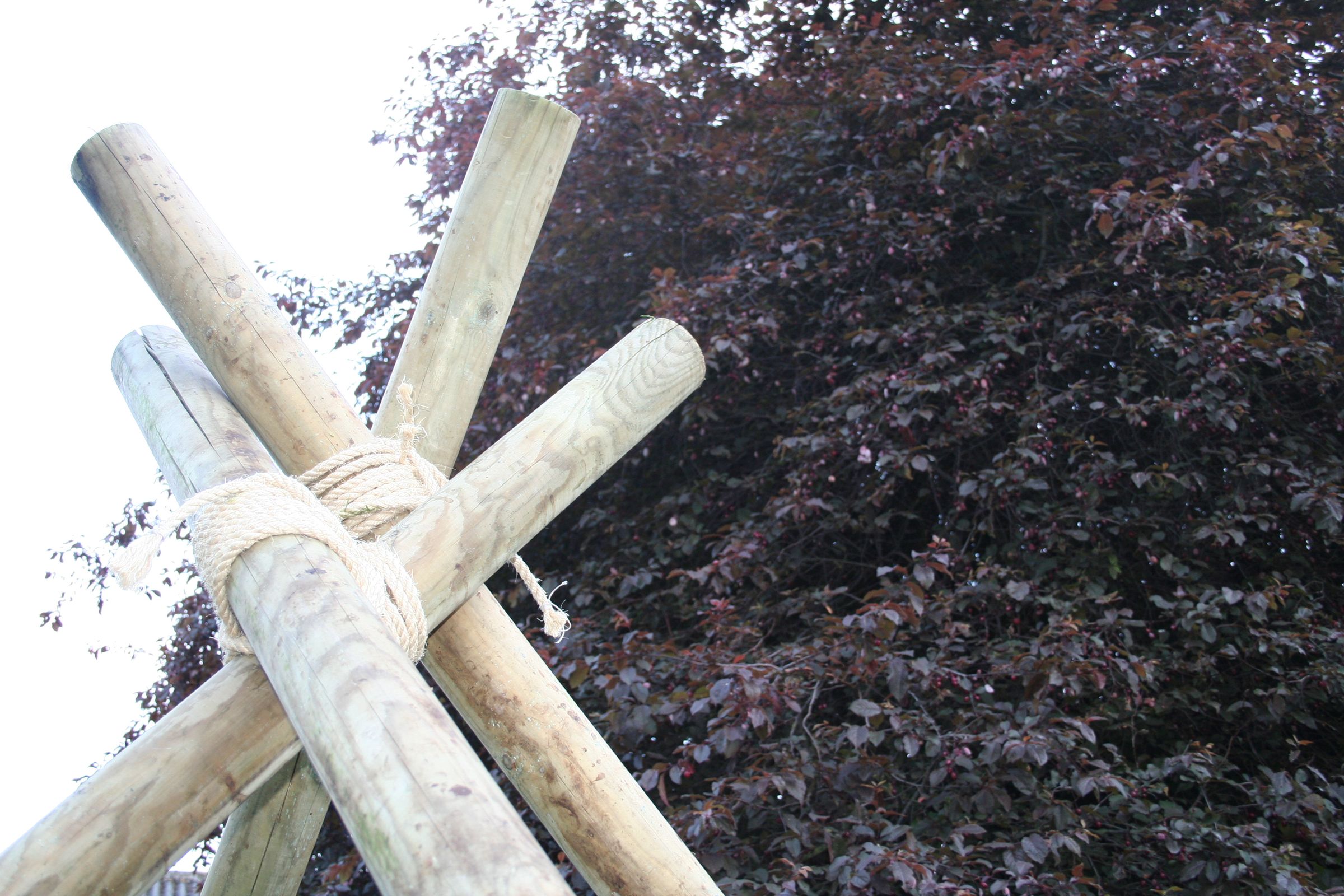 Simple Pioneering - Build a Swing From Wood Poles! : 5 Steps (with ...