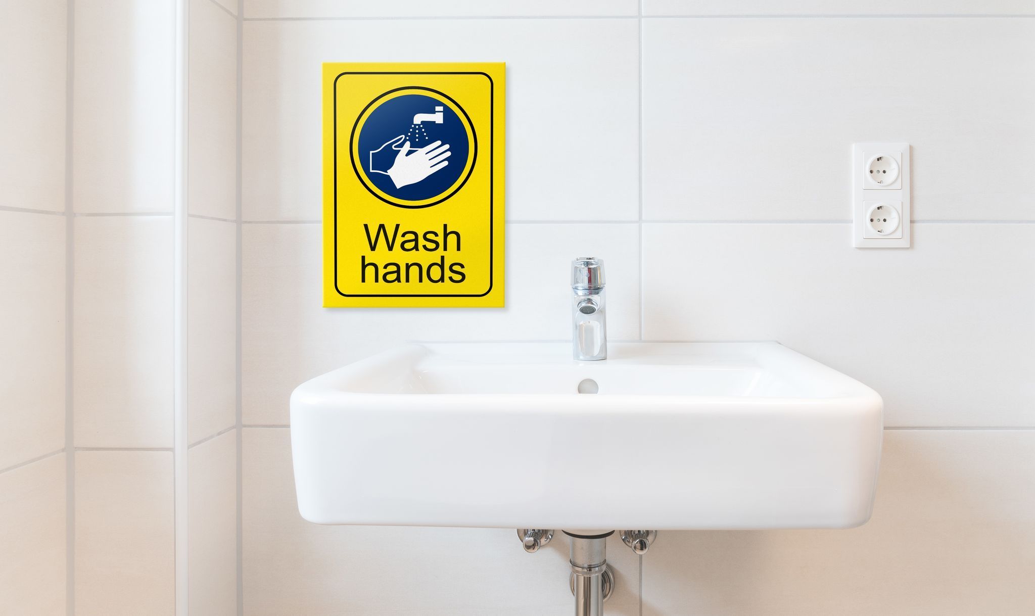 Laser Cut Hand Washing Sign : 3 Steps - Instructables
