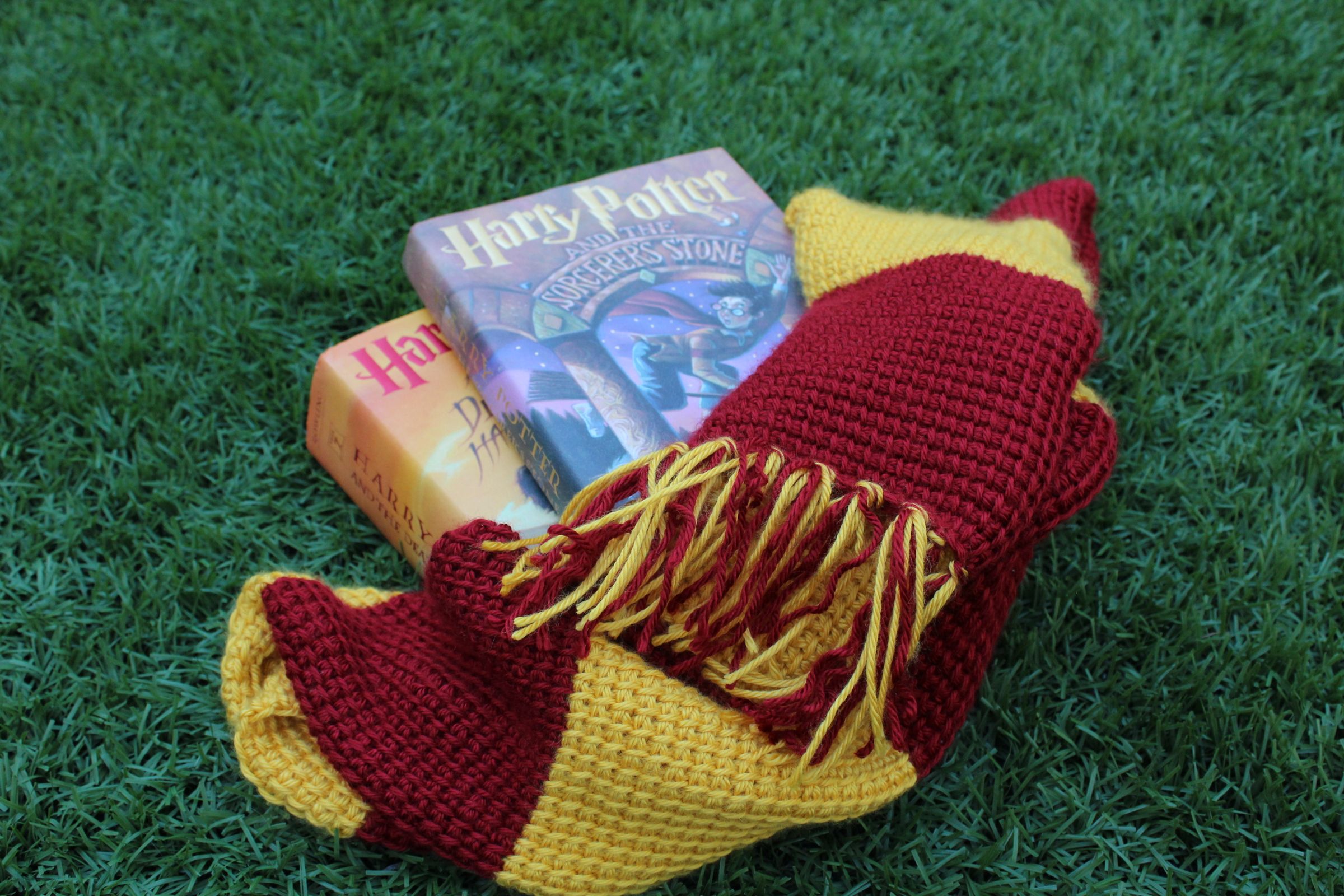 Tunisian Crochet Harry Potter's Gryffindor Scarf : 8 Steps (with ...