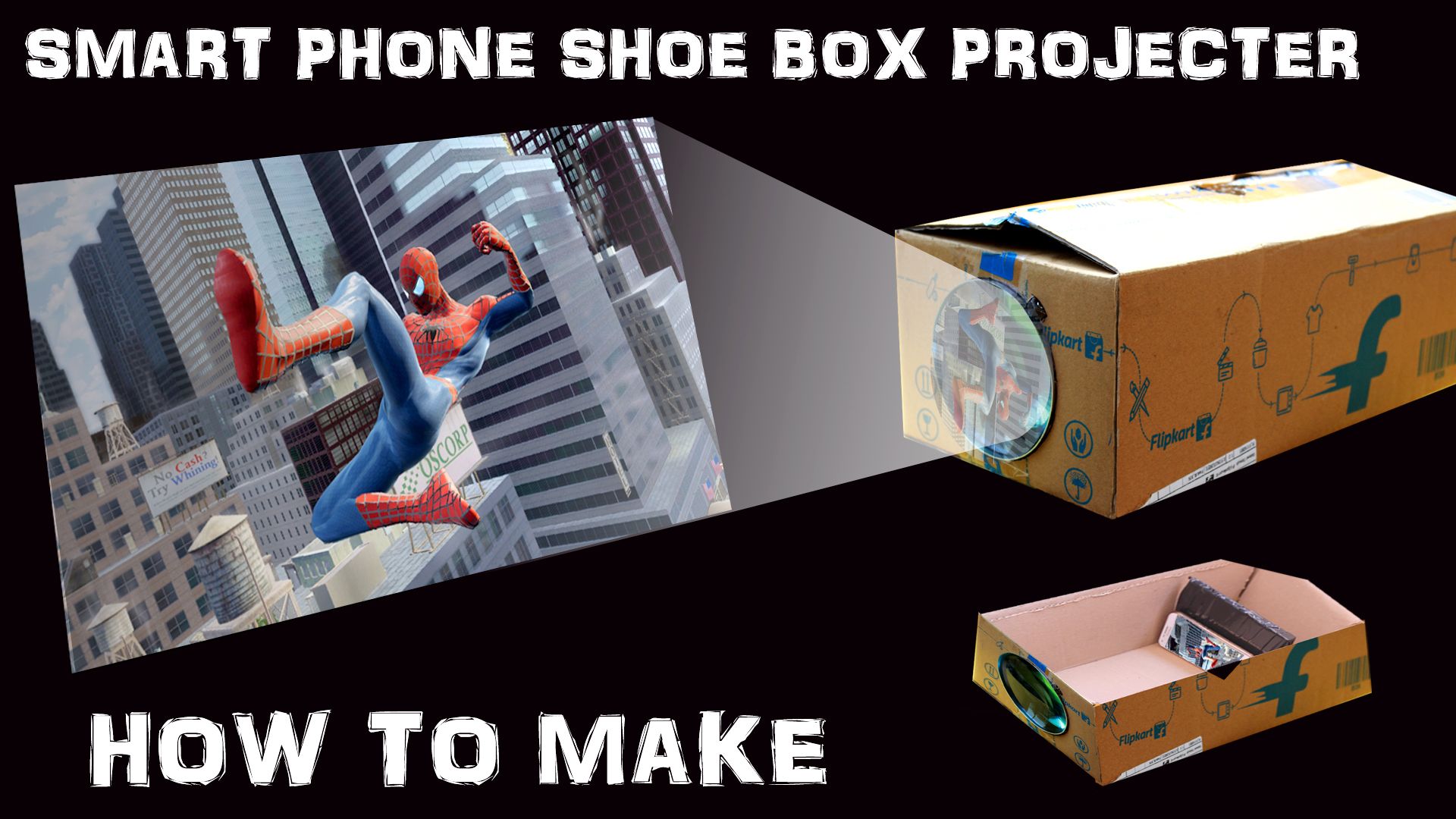 How to Make Smartphone Screen Projector With Shoe Box - Instructables