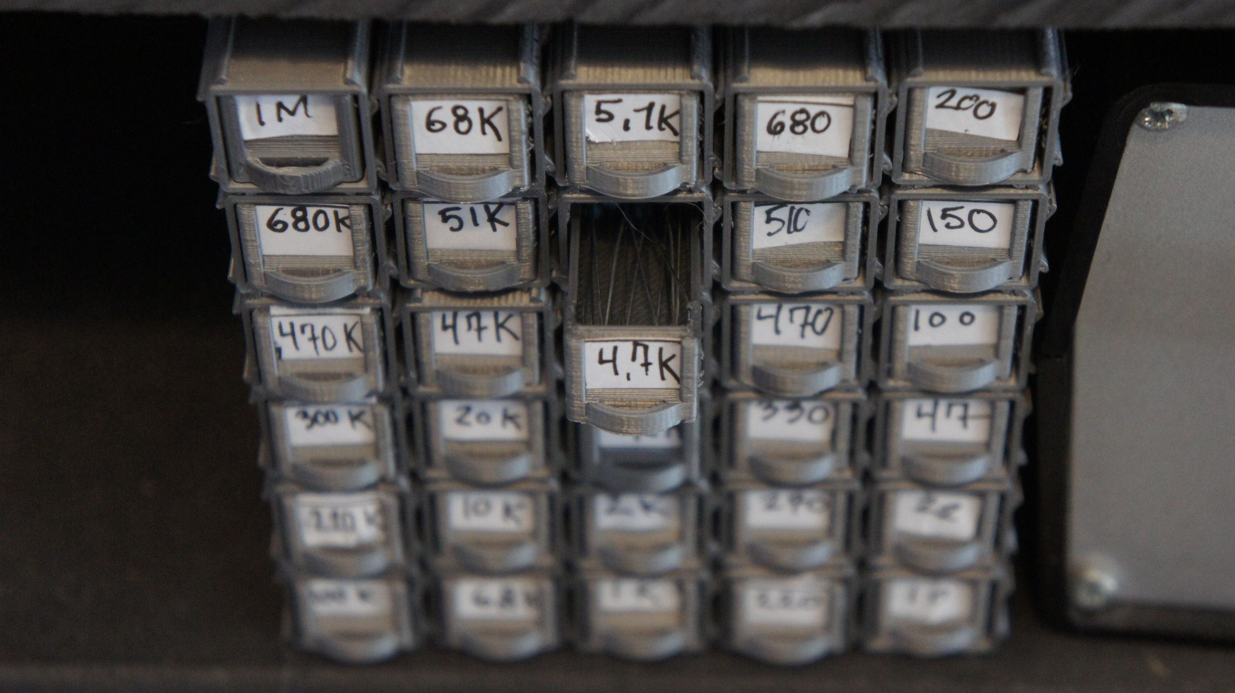 THT Resistor Organizer (3D Printing Required) : 9 Steps (with Pictures ...