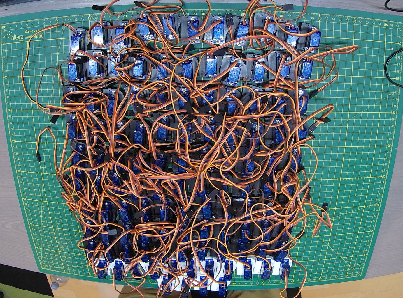 Word Clock Controlled By 114 Servos 14 Steps With Pictures