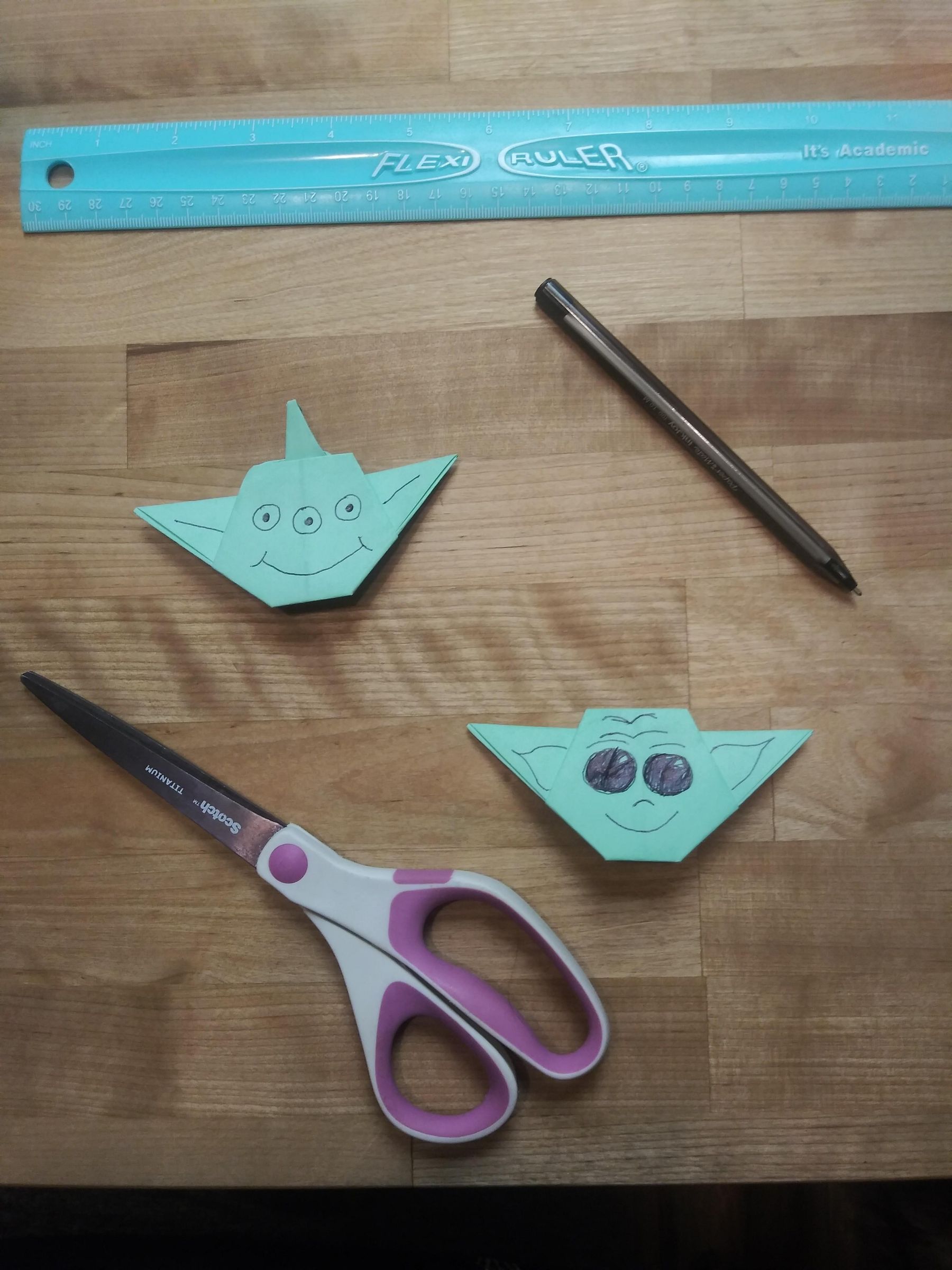 Origami Aliens : 15 Steps - Instructables