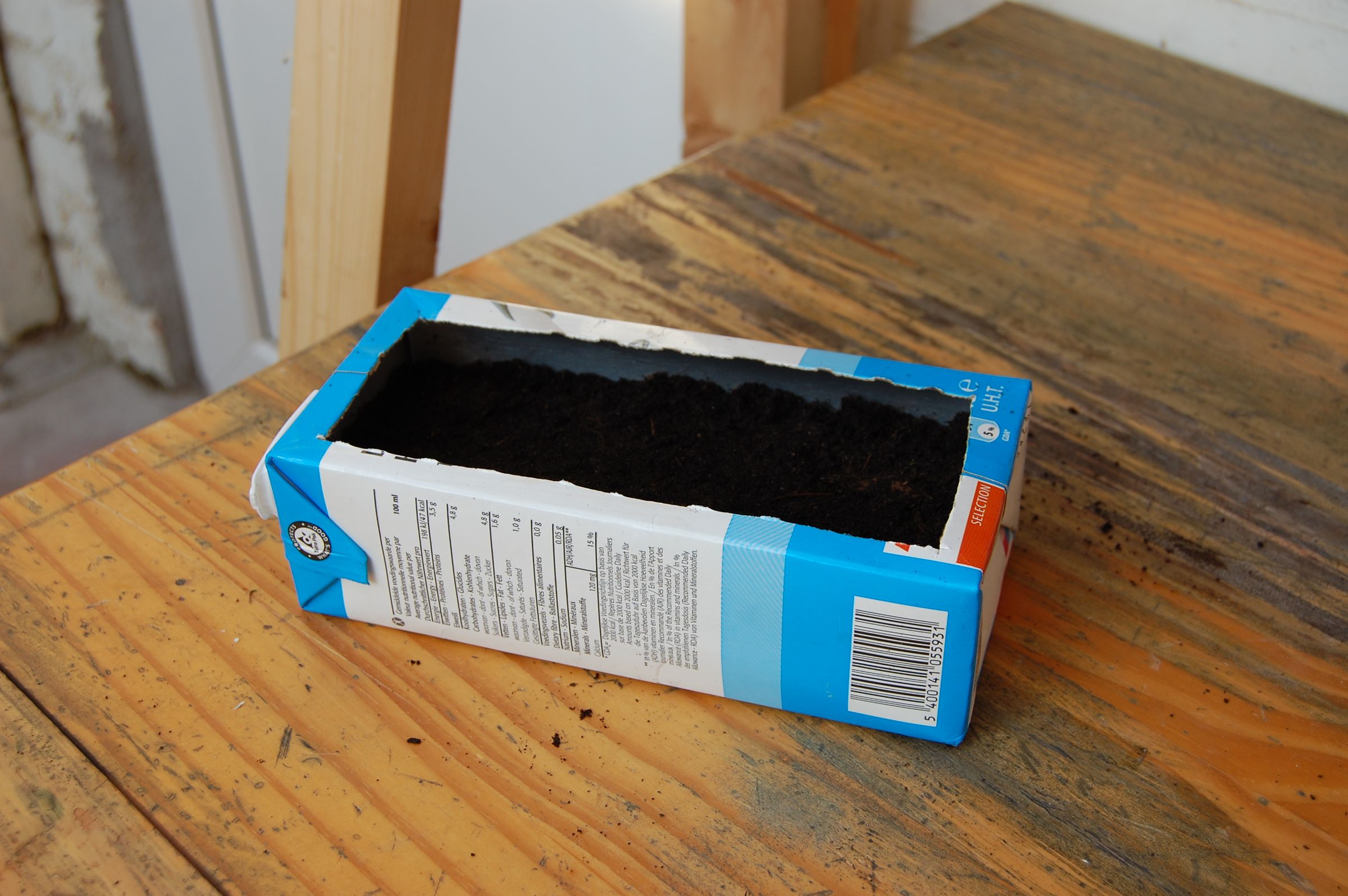 Milk Carton Seedling Container : 3 Steps - Instructables