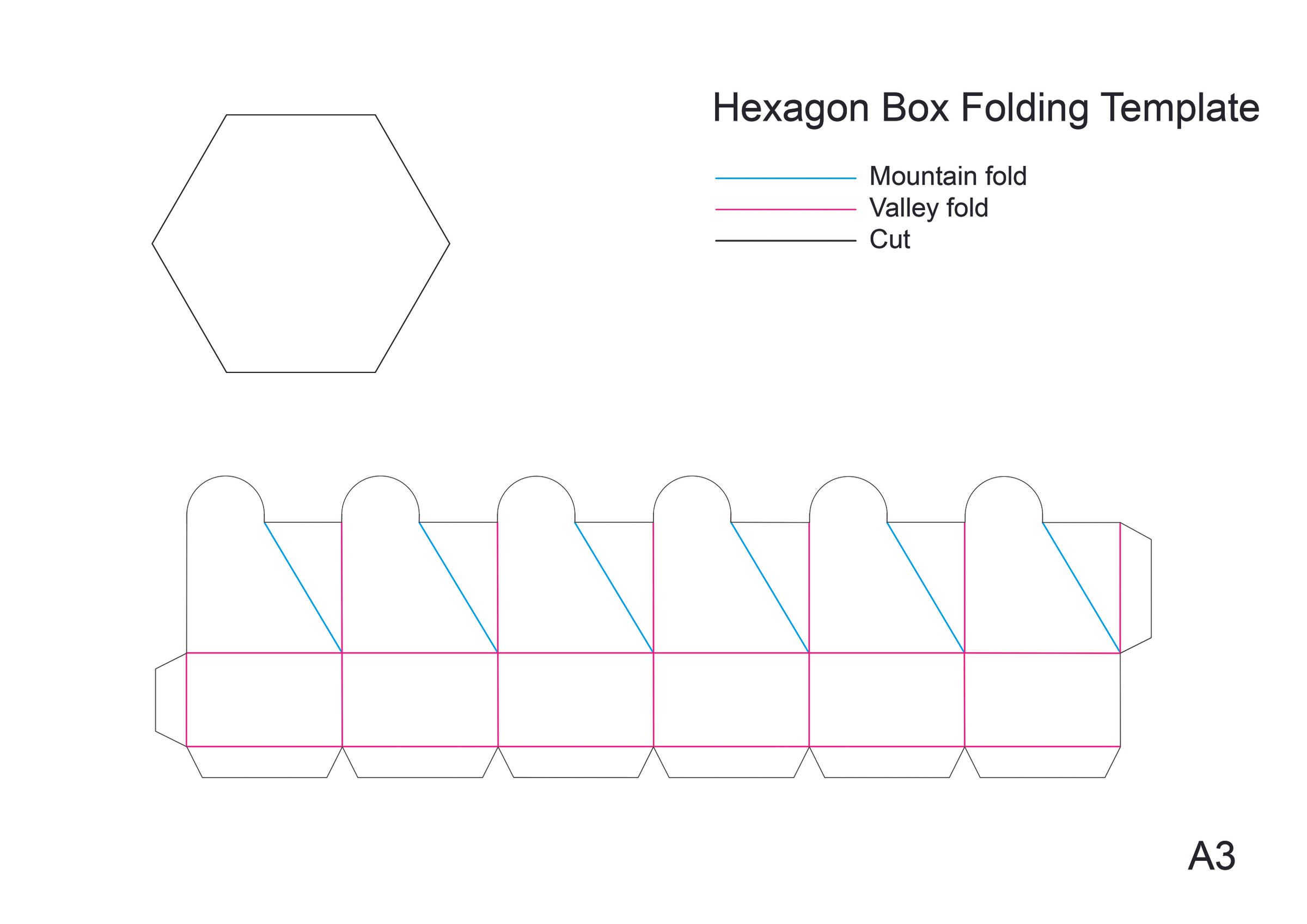 Hexagon Gift Box + Template : 4 Steps (with Pictures) - Instructables