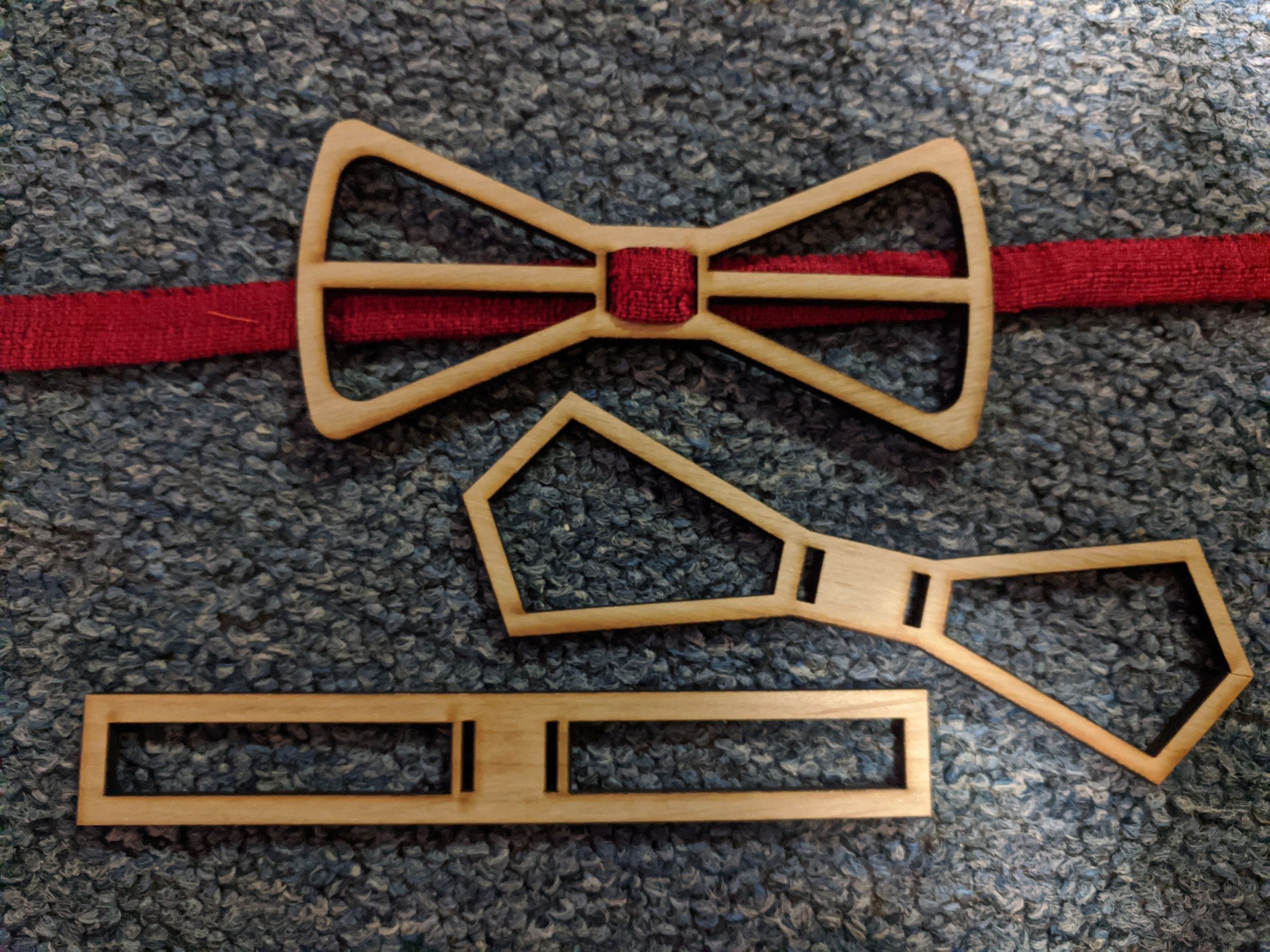 Laser Cut Bow Tie With Colorful Cloth : 10 Steps (with Pictures ...