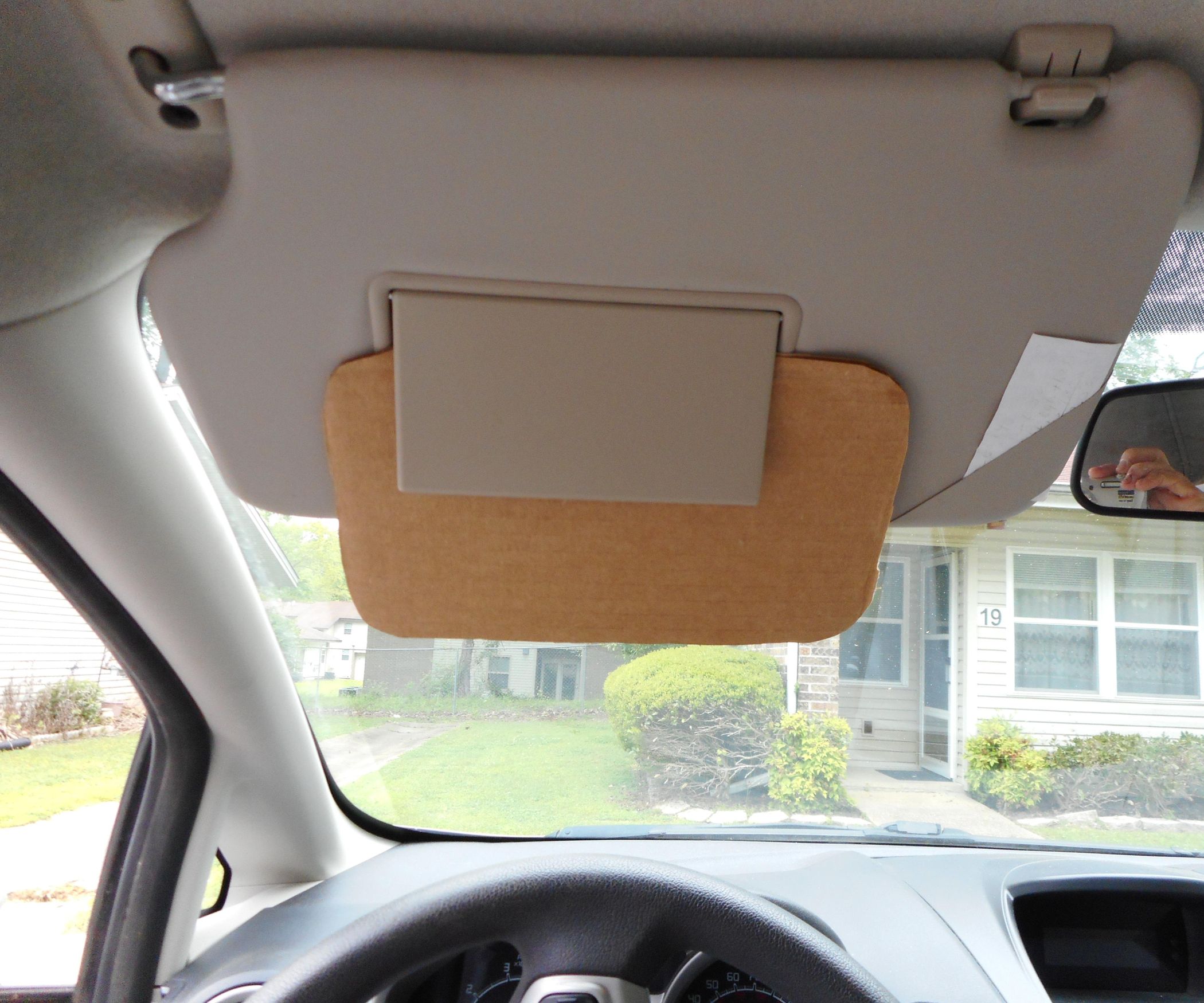 CARDBOARD CAR VISOR EXTENDER : 3 Steps - Instructables