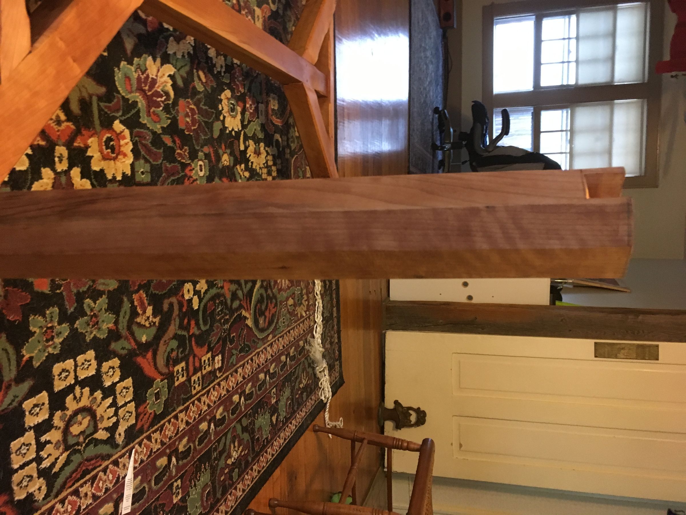 Live Edge Black Walnut and Cherry Hayrake Dining Room Table : 11 Steps ...