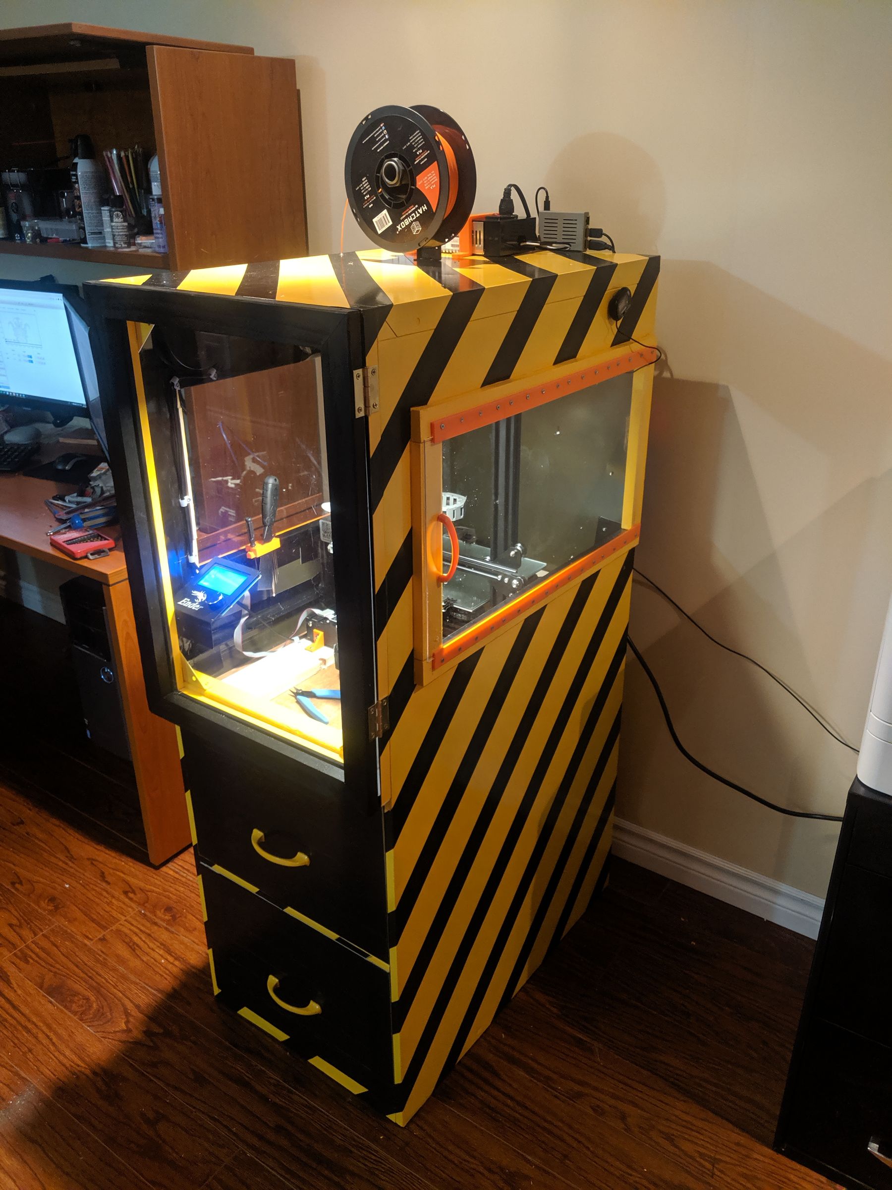 Filing Cabinet 3d Printer Enclosure : 6 Steps (with Pictures ...