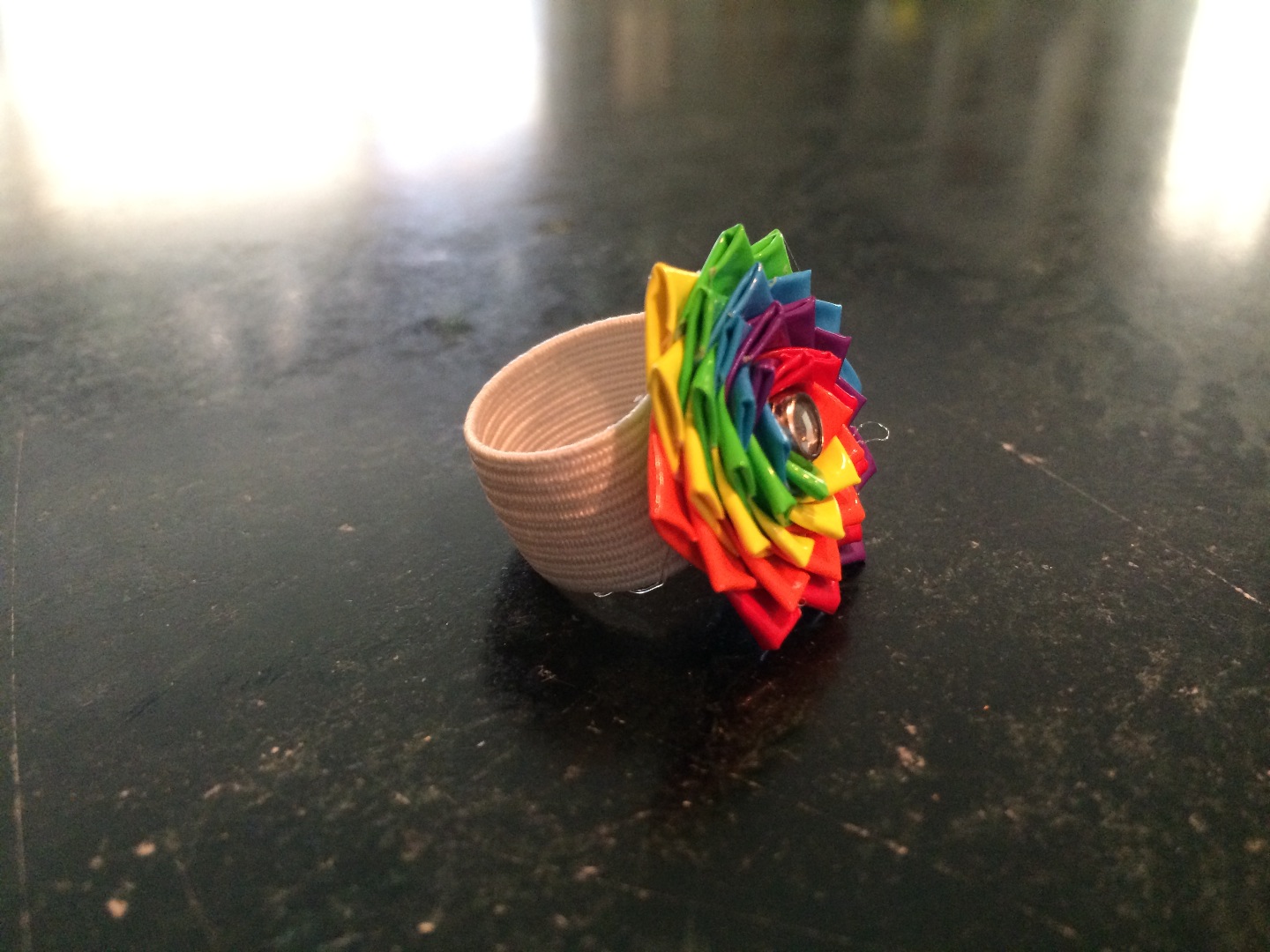 Duct Tape Rainbow Flower Ring : 6 Steps (with Pictures) - Instructables