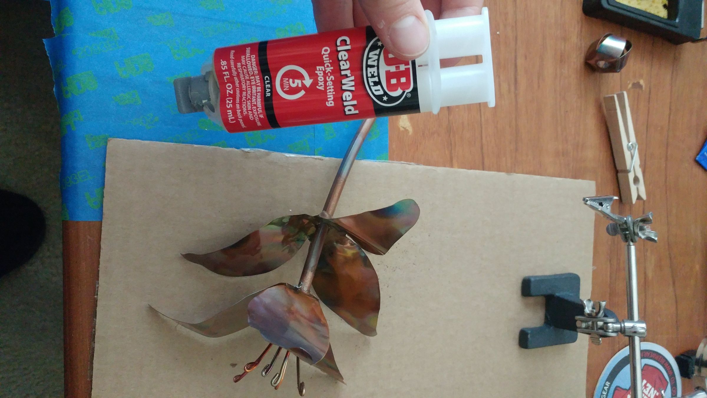 Rainbow Copper Flower : 4 Steps (with Pictures) - Instructables