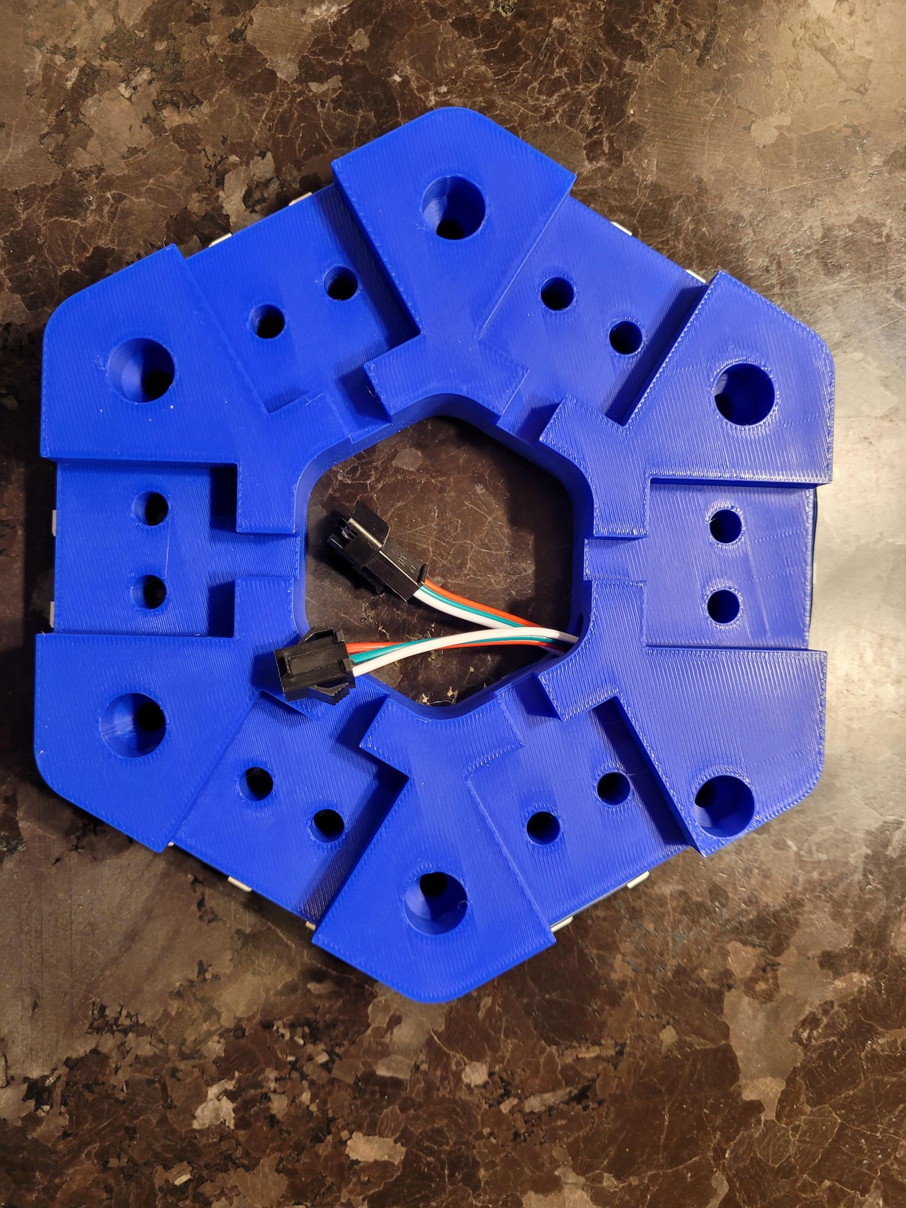 Wooden Hexagon Backlit Panels W/Animated LED Strips : 6 Steps (with ...