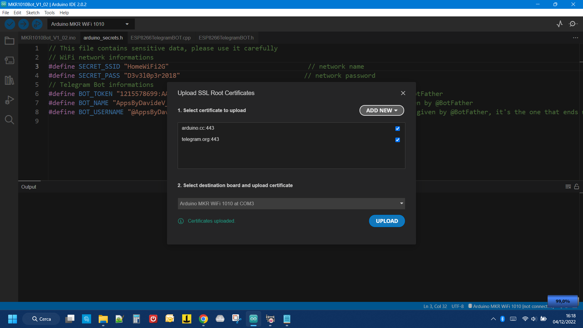 [IoT] Telegram Bot With Arduino MKR WiFi 1010 : 5 Steps - Instructables