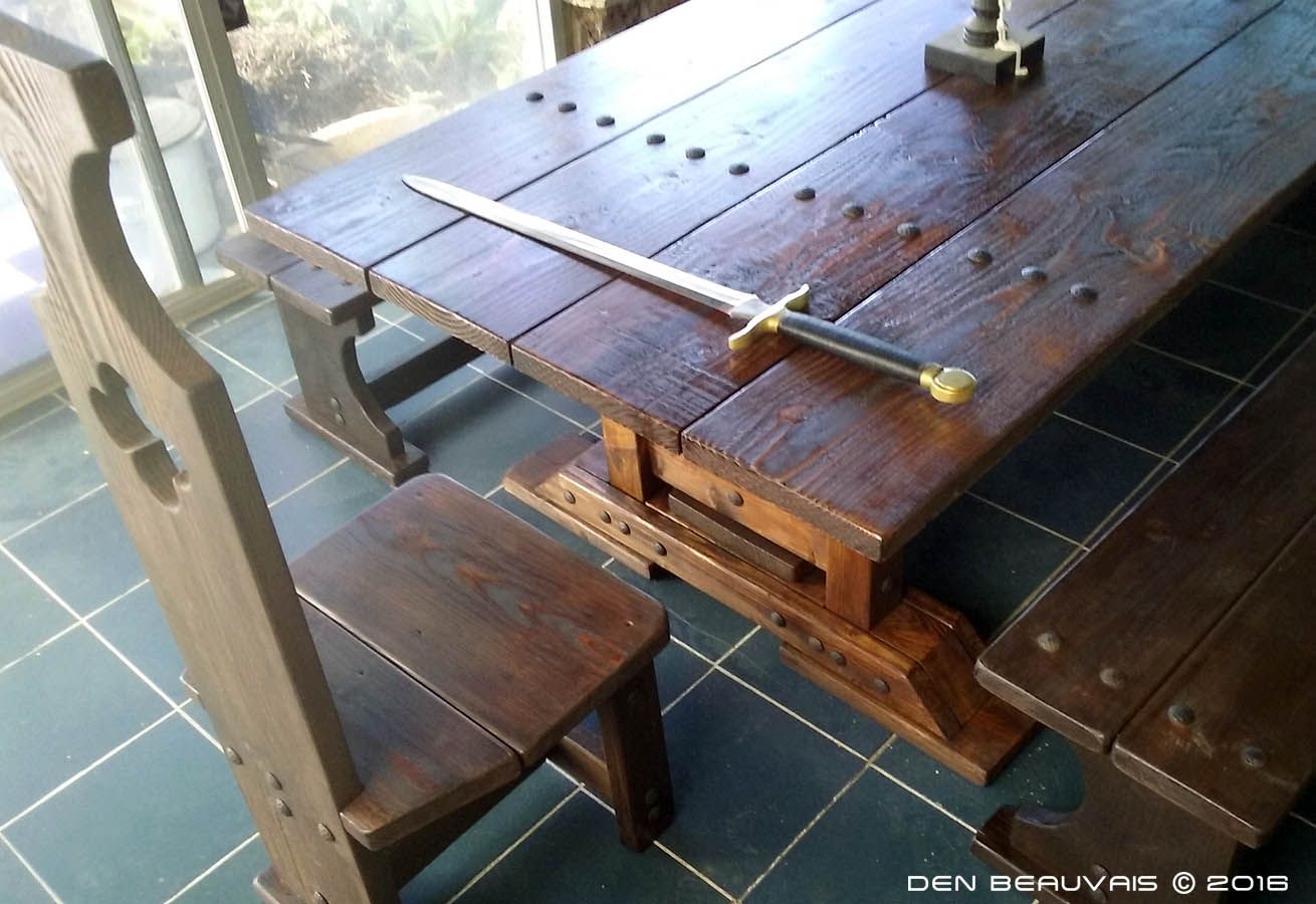 How to Build a Medieval Dining Room Set : 10 Steps (with Pictures ...