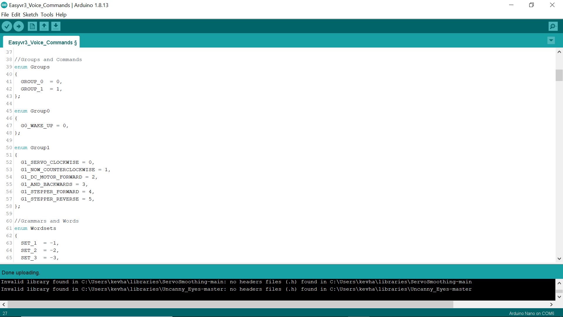 Arduino Nano Voice Controlled Multi Tasking Coding Tutorial : 8 Steps ...