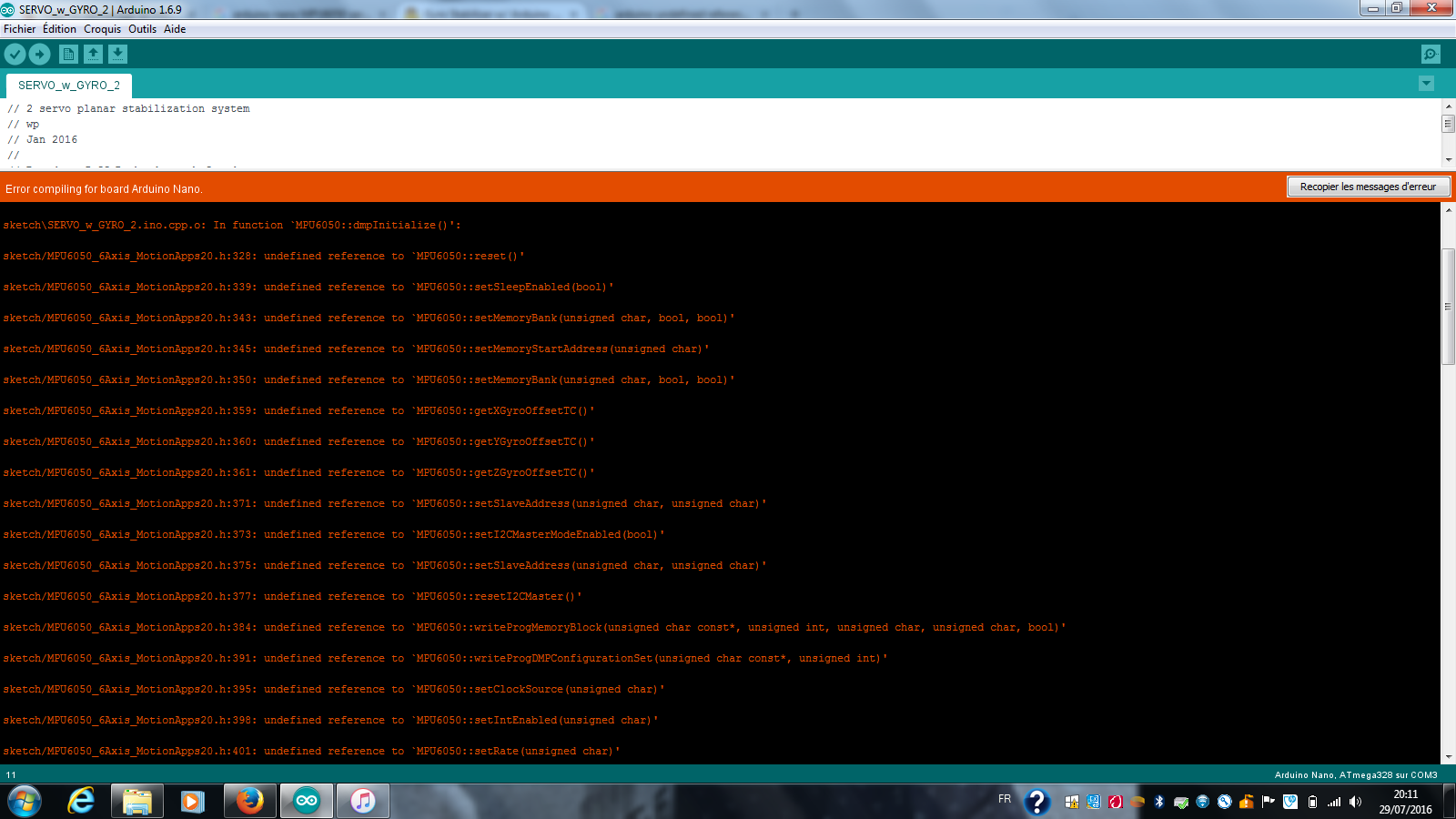 Gyro Stabilizer W/ Arduino and Servo : 4 Steps - Instructables