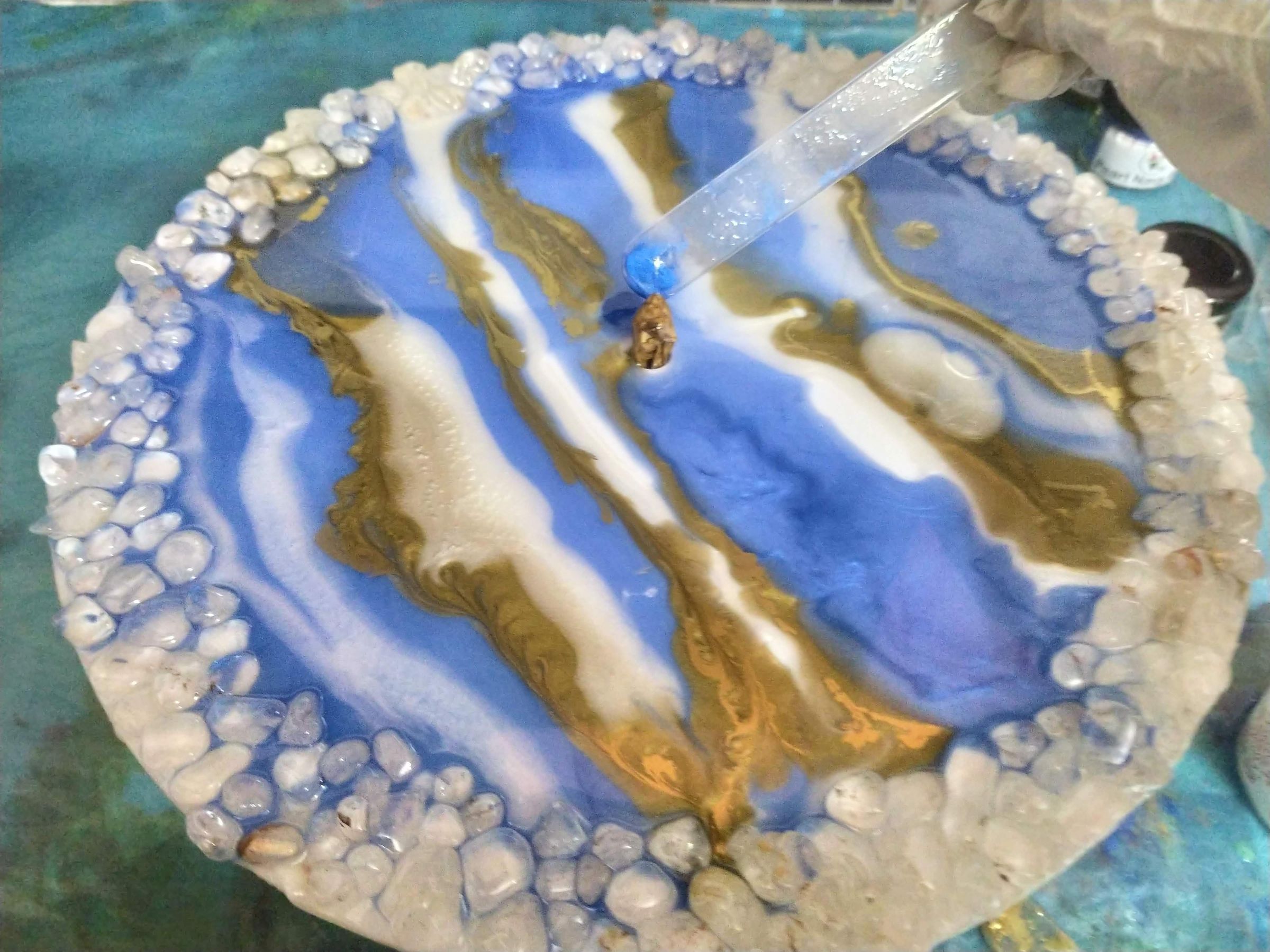 Geode Resin Clock on Acrylic Base : 14 Steps (with Pictures ...