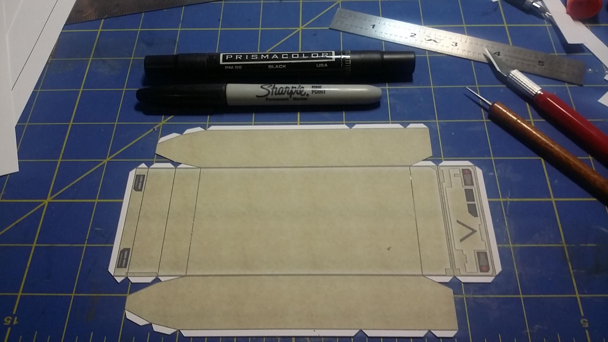 Building a Paper (or Card Stock) Armored Vehicle for 28mm (or 15mm, or ...